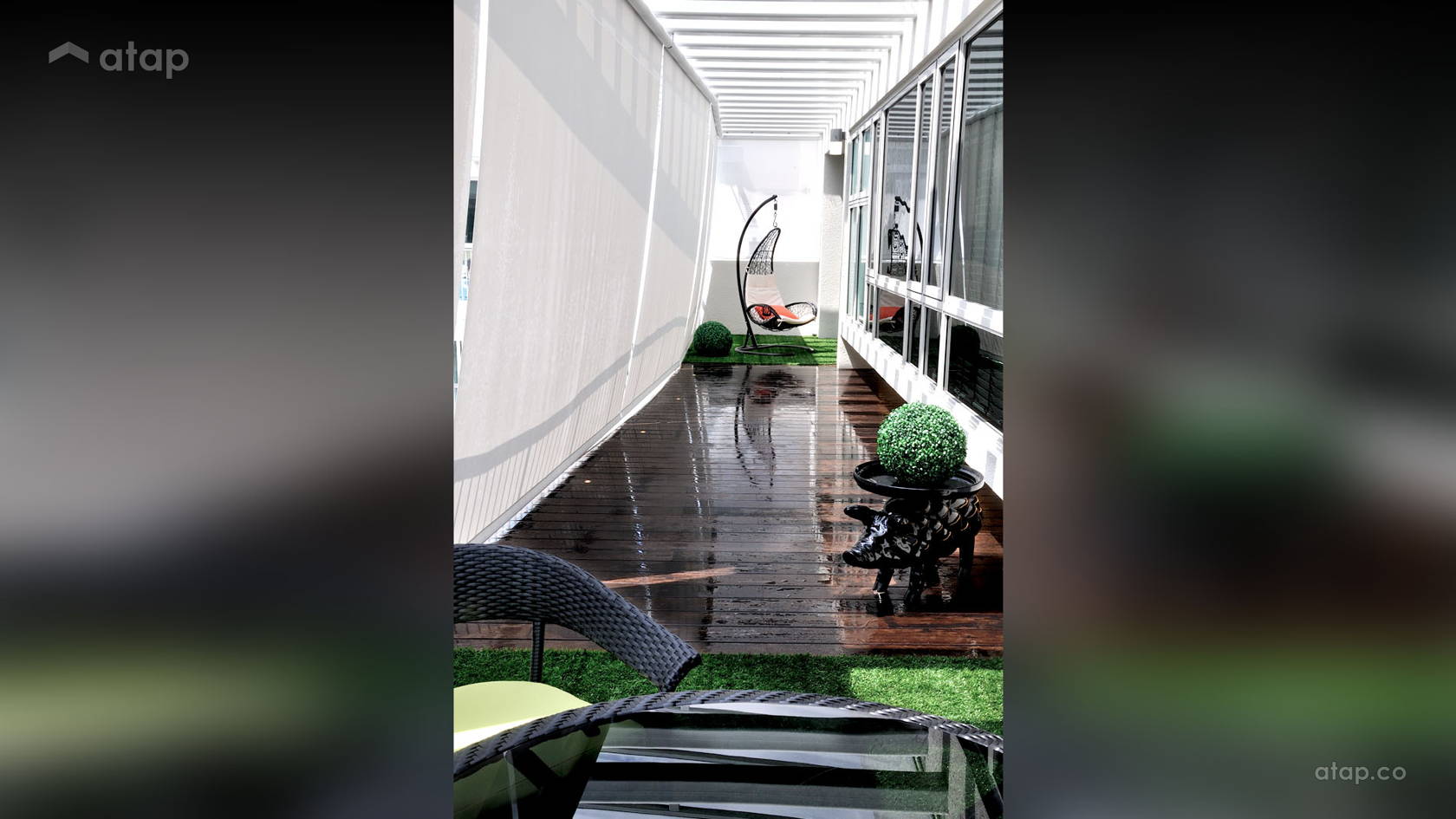 Modern Balcony condominium design ideas & photos Malaysia | Atap.co