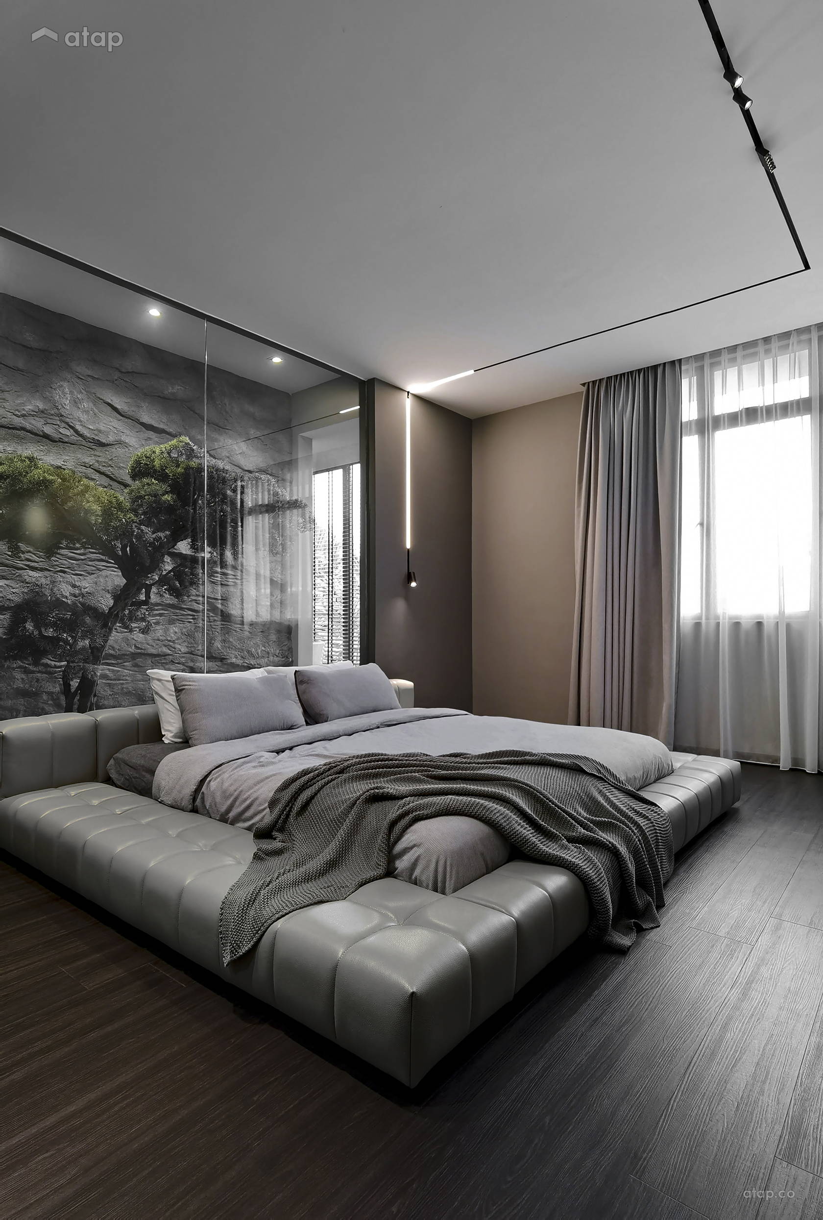 Contemporary Minimalistic Bedroom semi-detached design ideas & photos ...