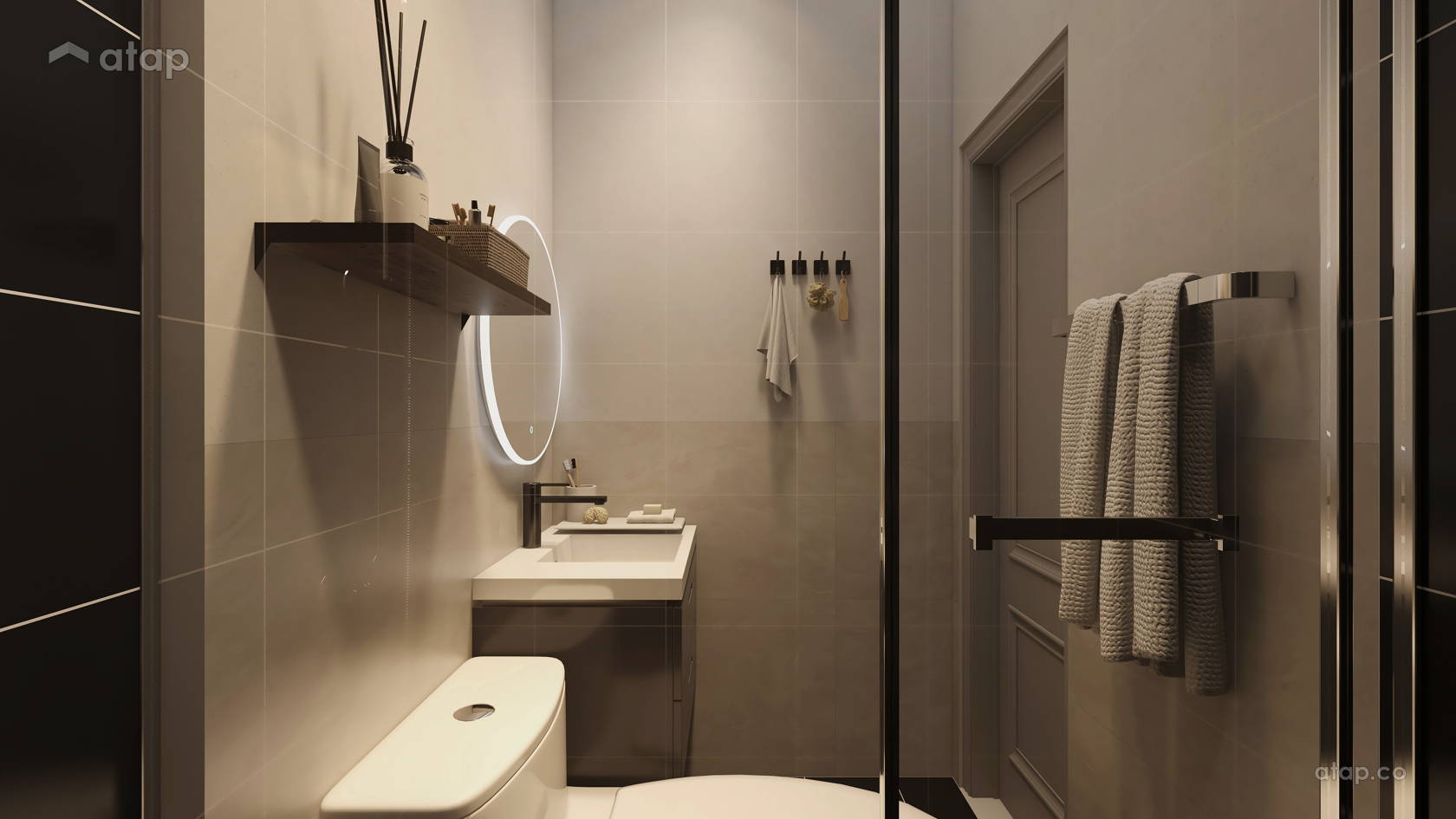 Modern Bathroom terrace design ideas & photos Malaysia | Atap.co