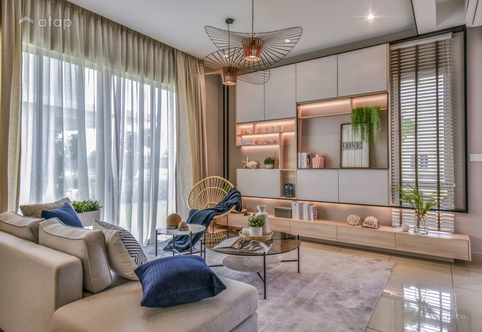 Living Room semi-detached design ideas & photos Malaysia | Atap.co