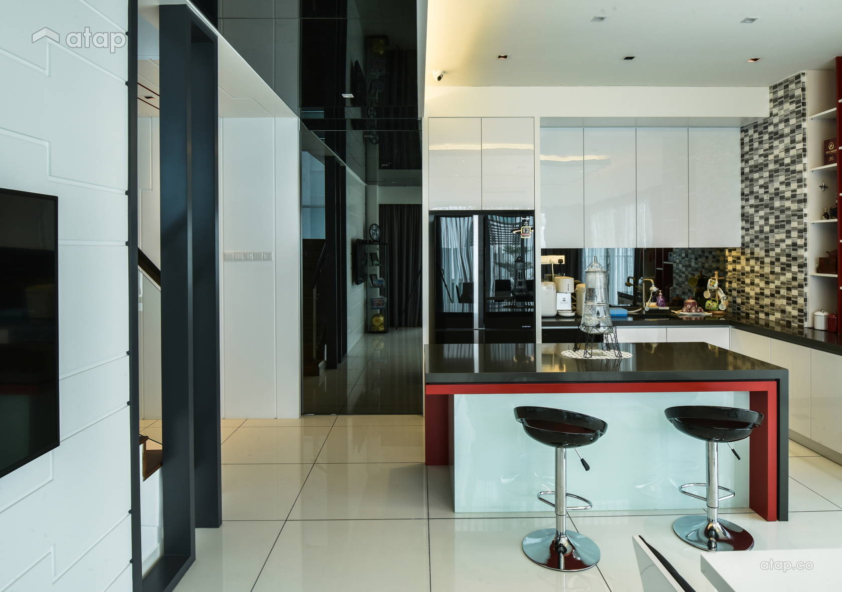 Contemporary Modern Kitchen semi-detached design ideas & photos ...