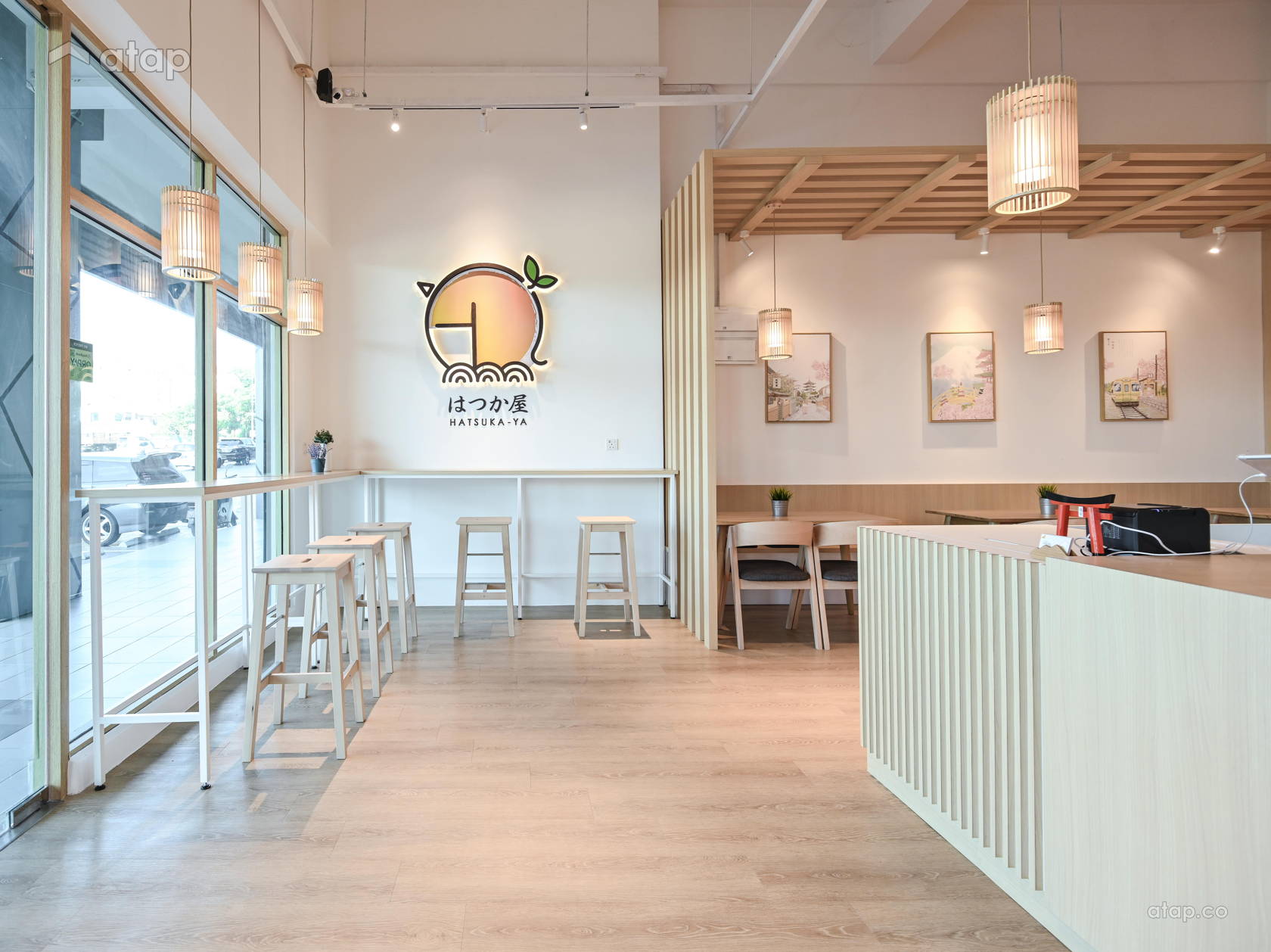 Minimalistic Zen Retail shophouse design ideas & photos Malaysia | Atap.co