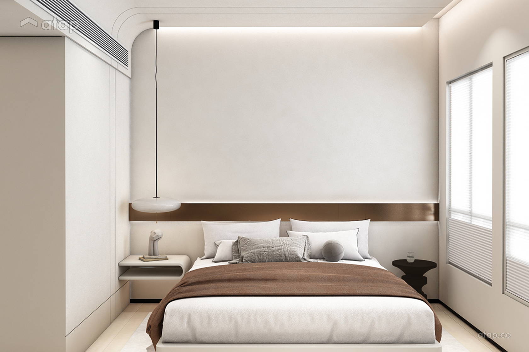 Contemporary Minimalistic Bedroom condominium design ideas & photos ...