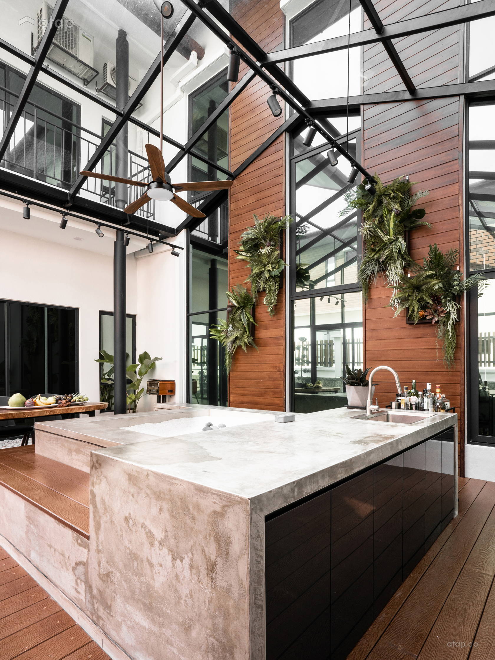 Industrial Rustic Exterior bungalow design ideas & photos Malaysia ...