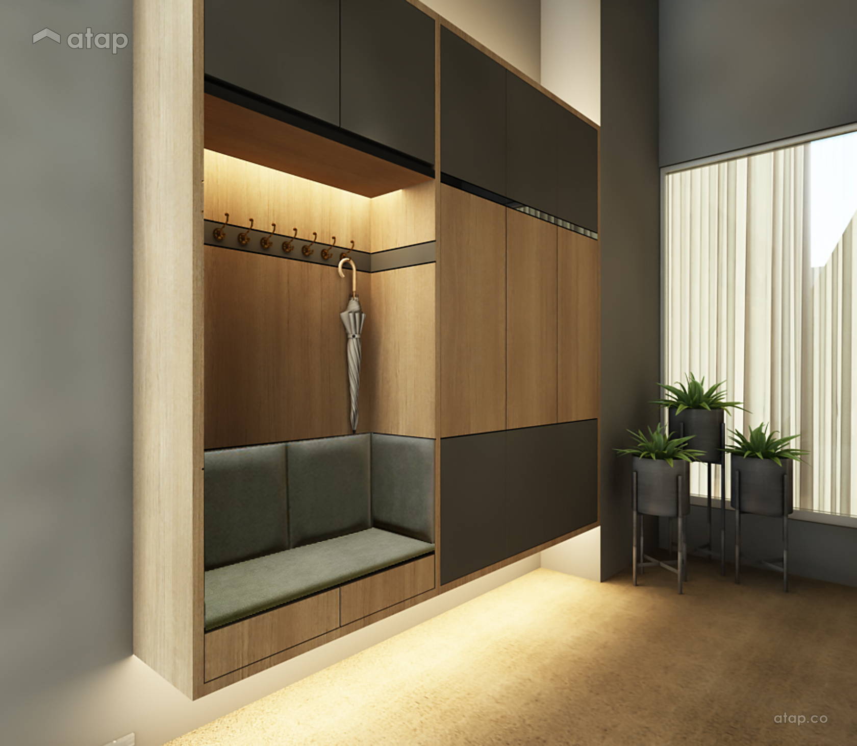 Contemporary Modern Exterior Foyer terrace design ideas & photos ...