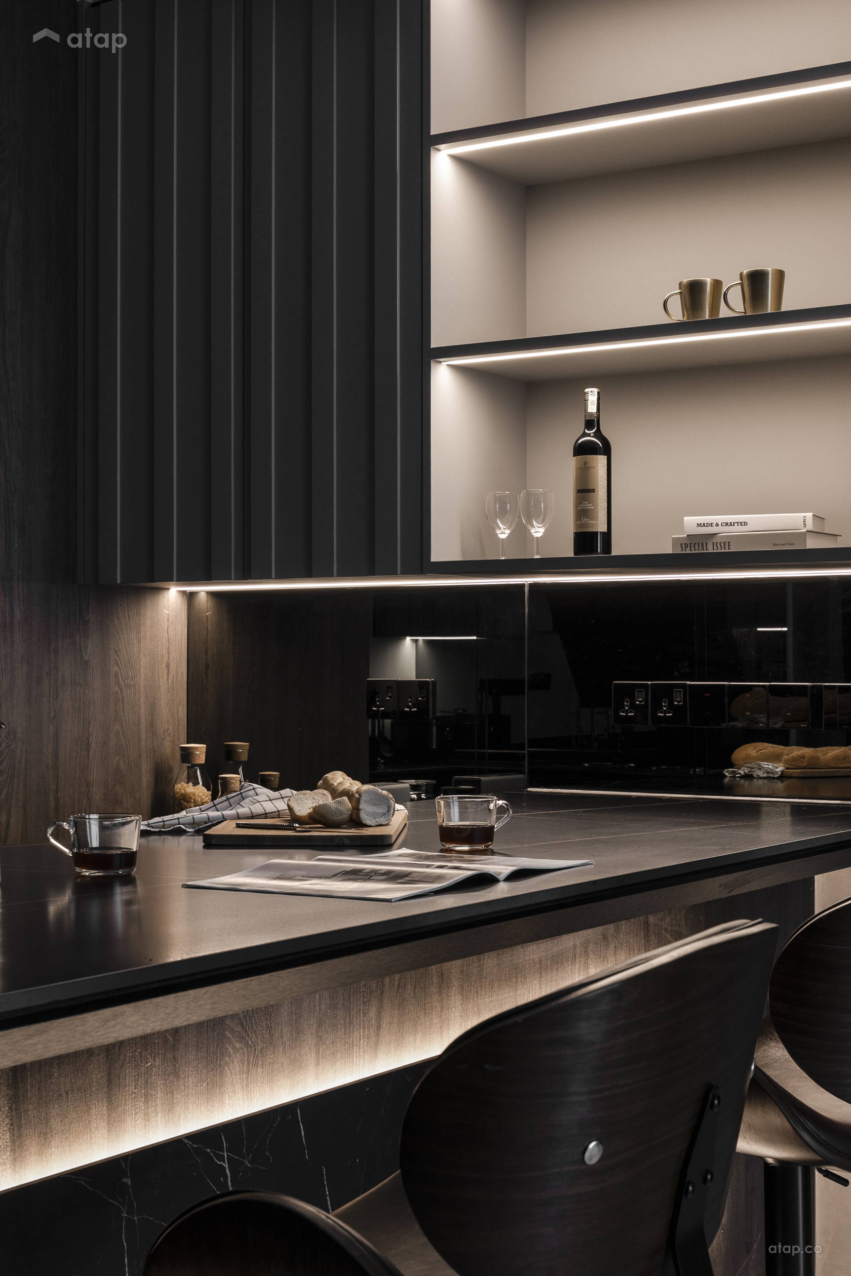 Contemporary Kitchen condominium design ideas & photos Malaysia | Atap.co