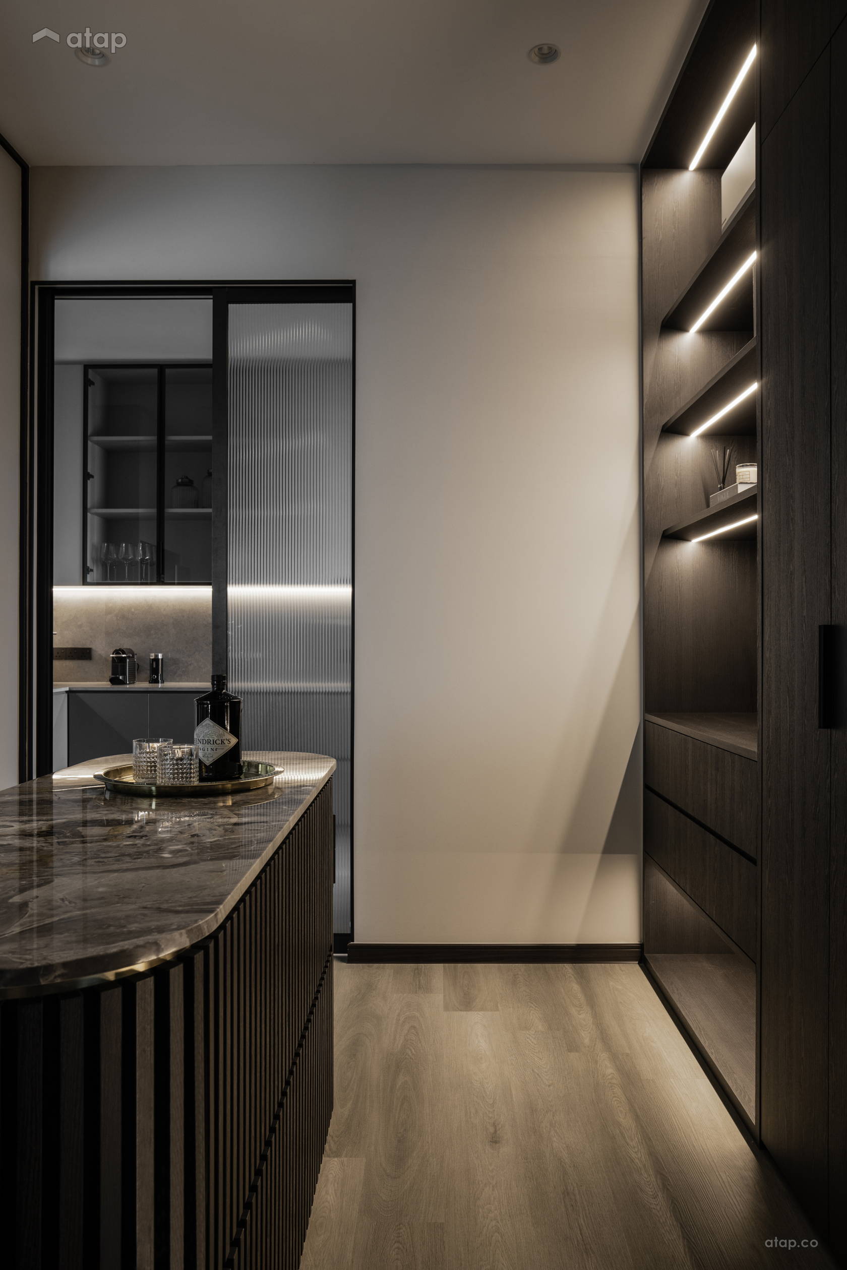 Contemporary Modern Dining Room Study Room condominium design ideas ...