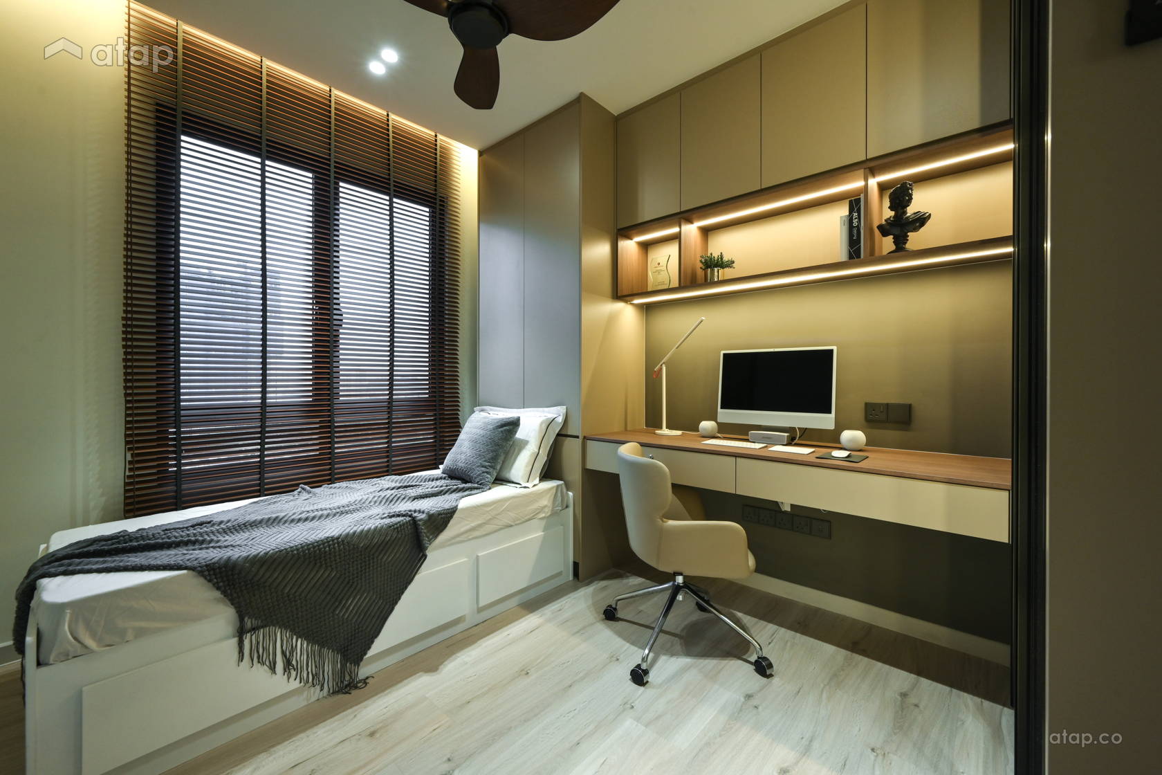 Contemporary Modern Study Room condominium design ideas & photos ...