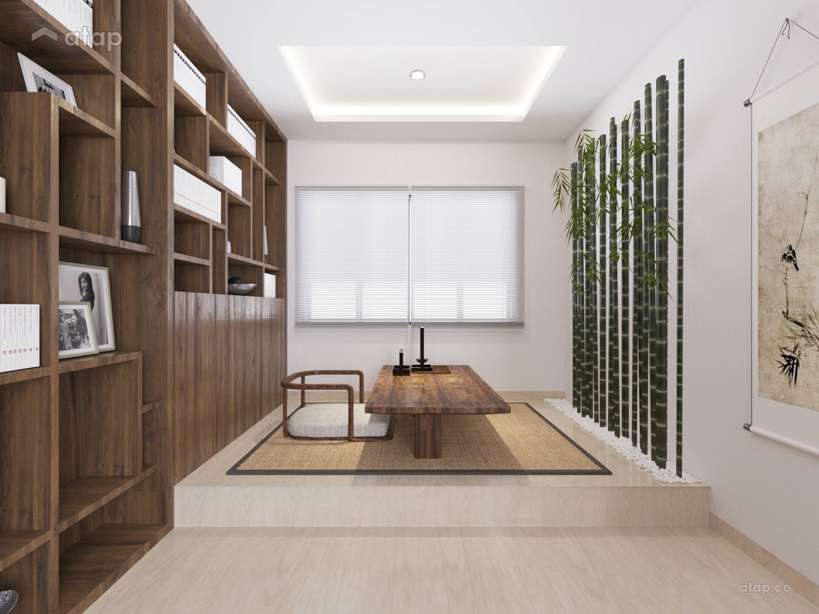 Asian Study Room condominium design ideas & photos Malaysia | Atap.co