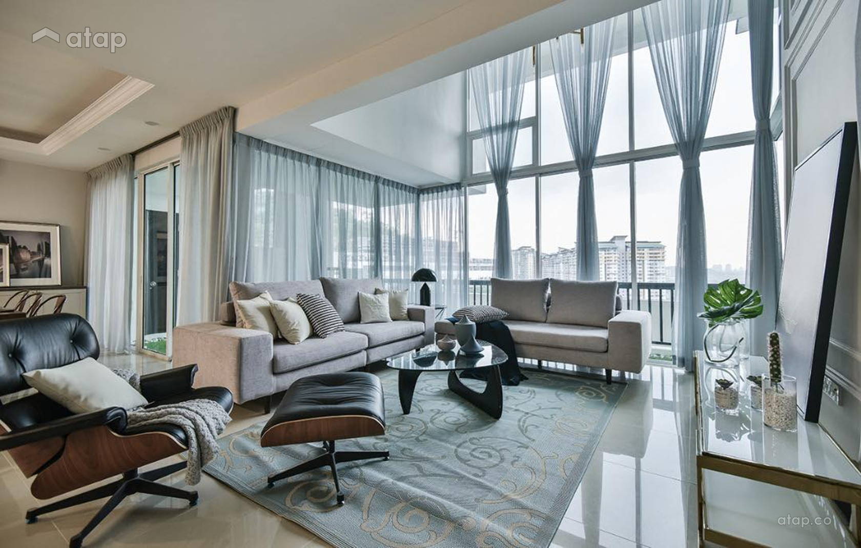 Classic Modern Living Room condominium design ideas & photos Malaysia ...