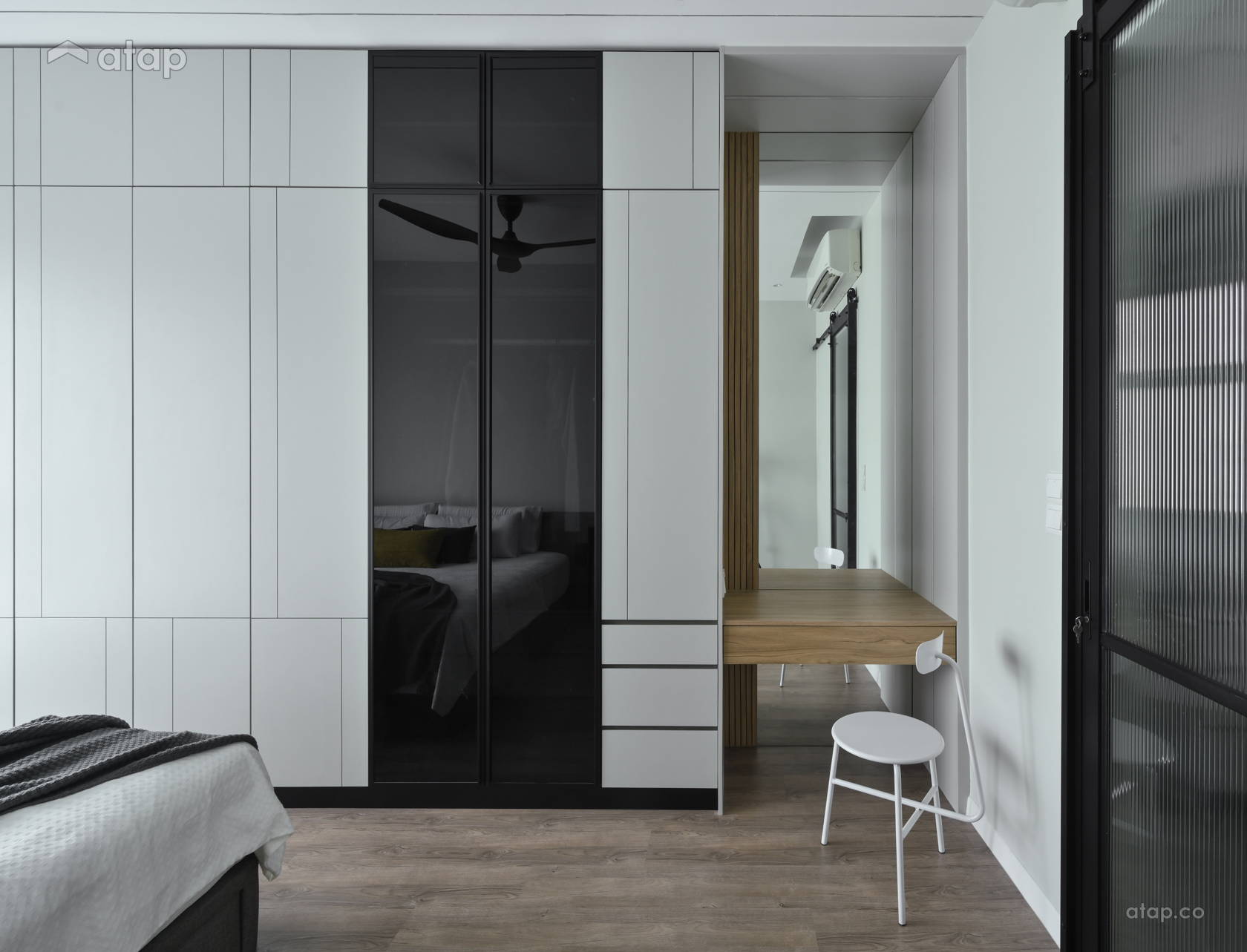 Vintage Zen Bedroom condominium design ideas & photos Malaysia | Atap.co