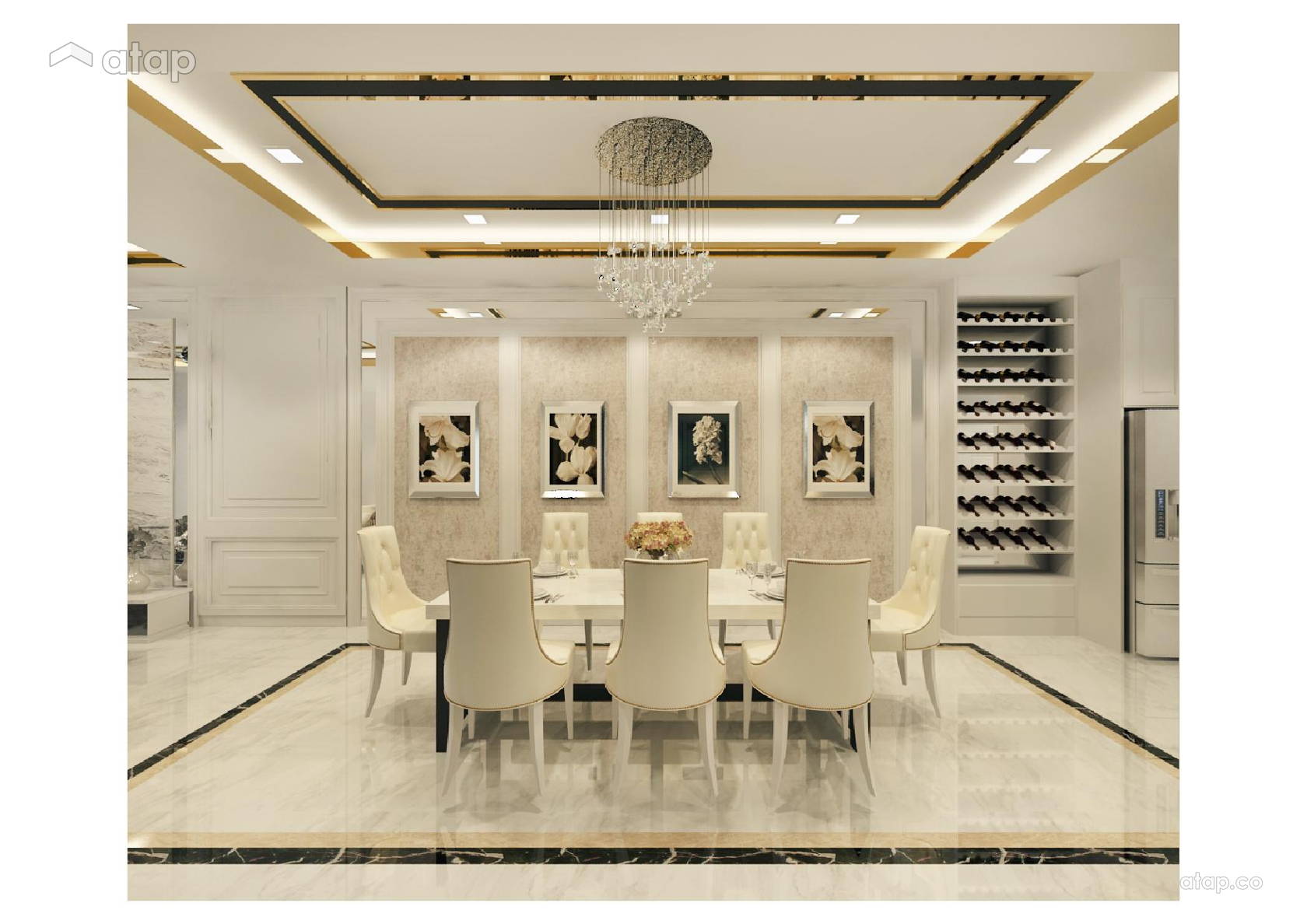 Classic Modern Dining Room terrace design ideas & photos Malaysia | Atap.co