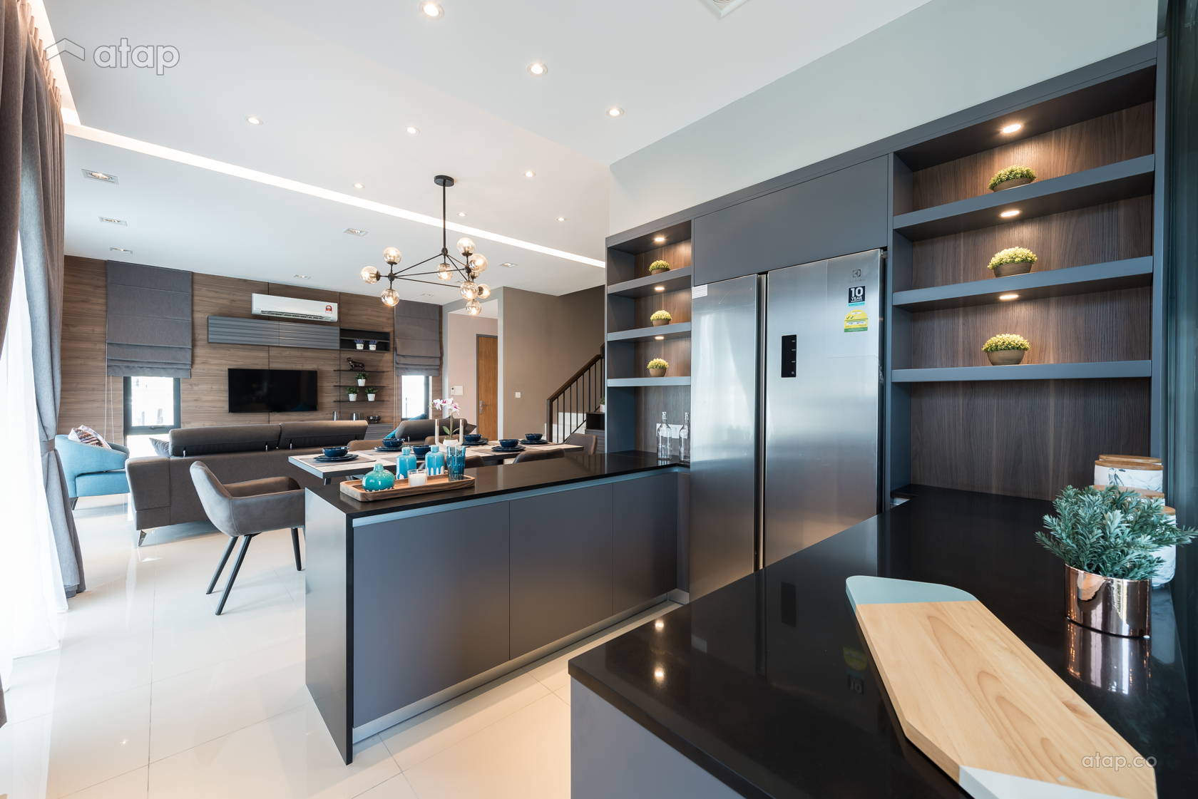 Contemporary Modern Kitchen semi-detached design ideas & photos ...