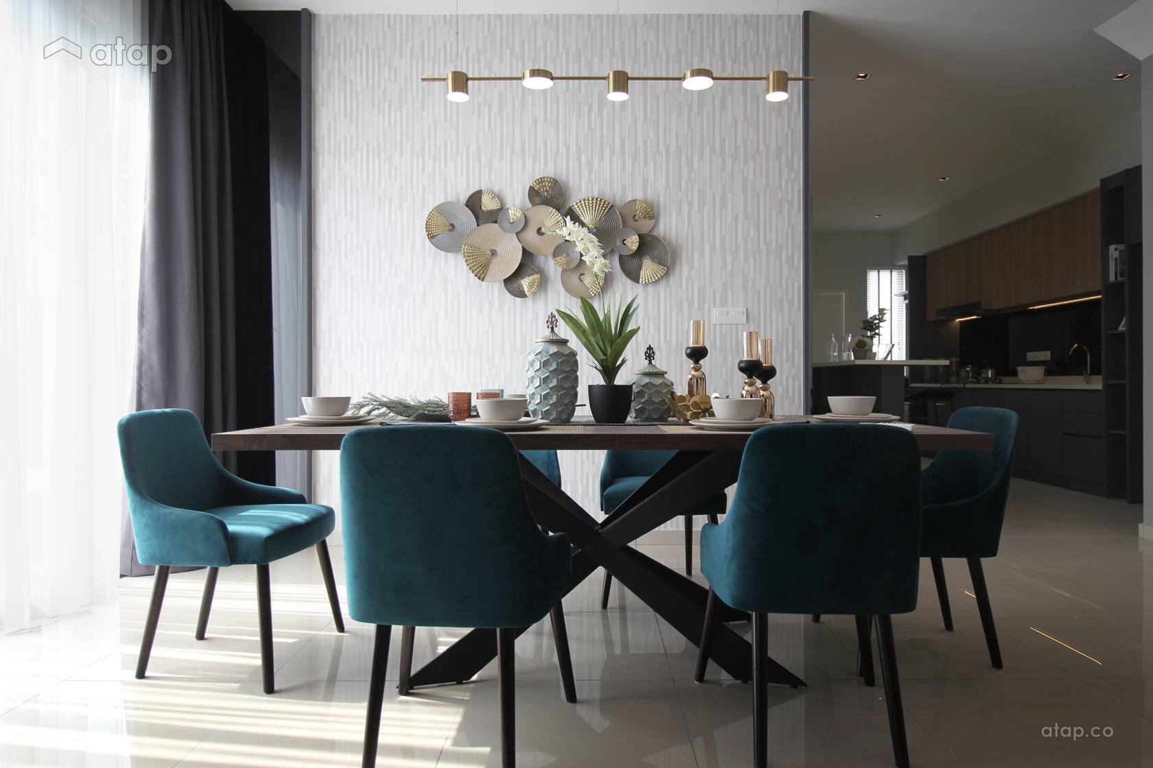 Modern Dining Room terrace design ideas & photos Malaysia | Atap.co