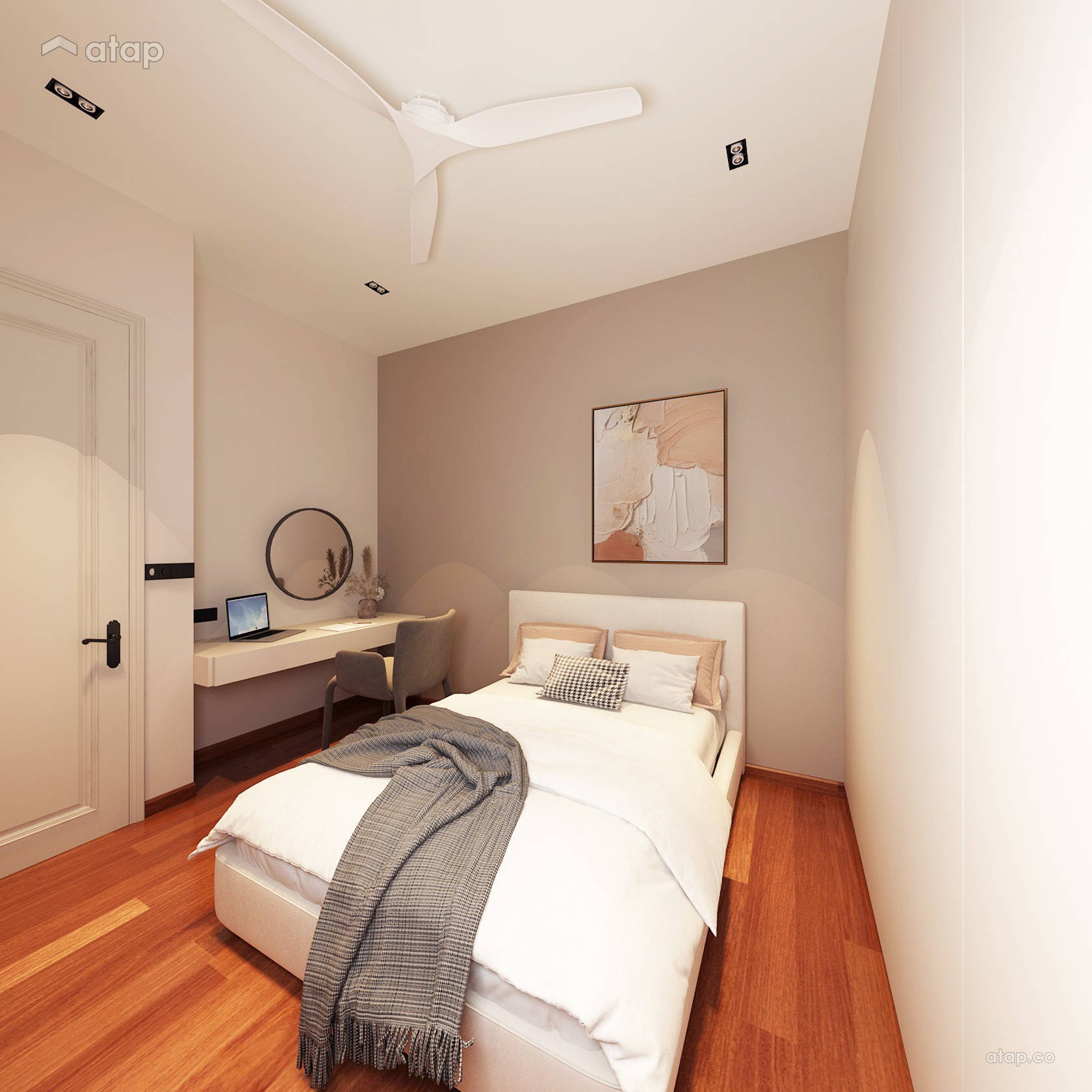 Classic Modern Bedroom condominium design ideas & photos Malaysia | Atap.co