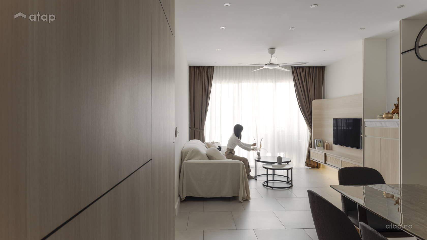 Vintage Living Room condominium design ideas & photos Malaysia | Atap.co