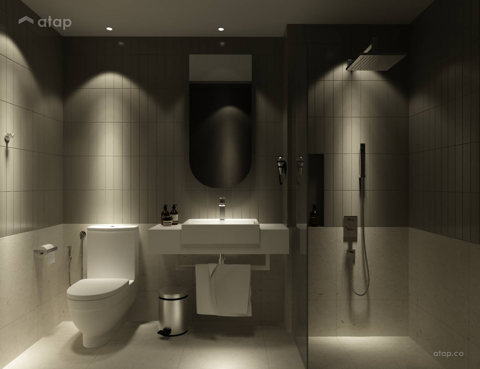 Industrial Minimalistic Bathroom Retail others design ideas & photos ...
