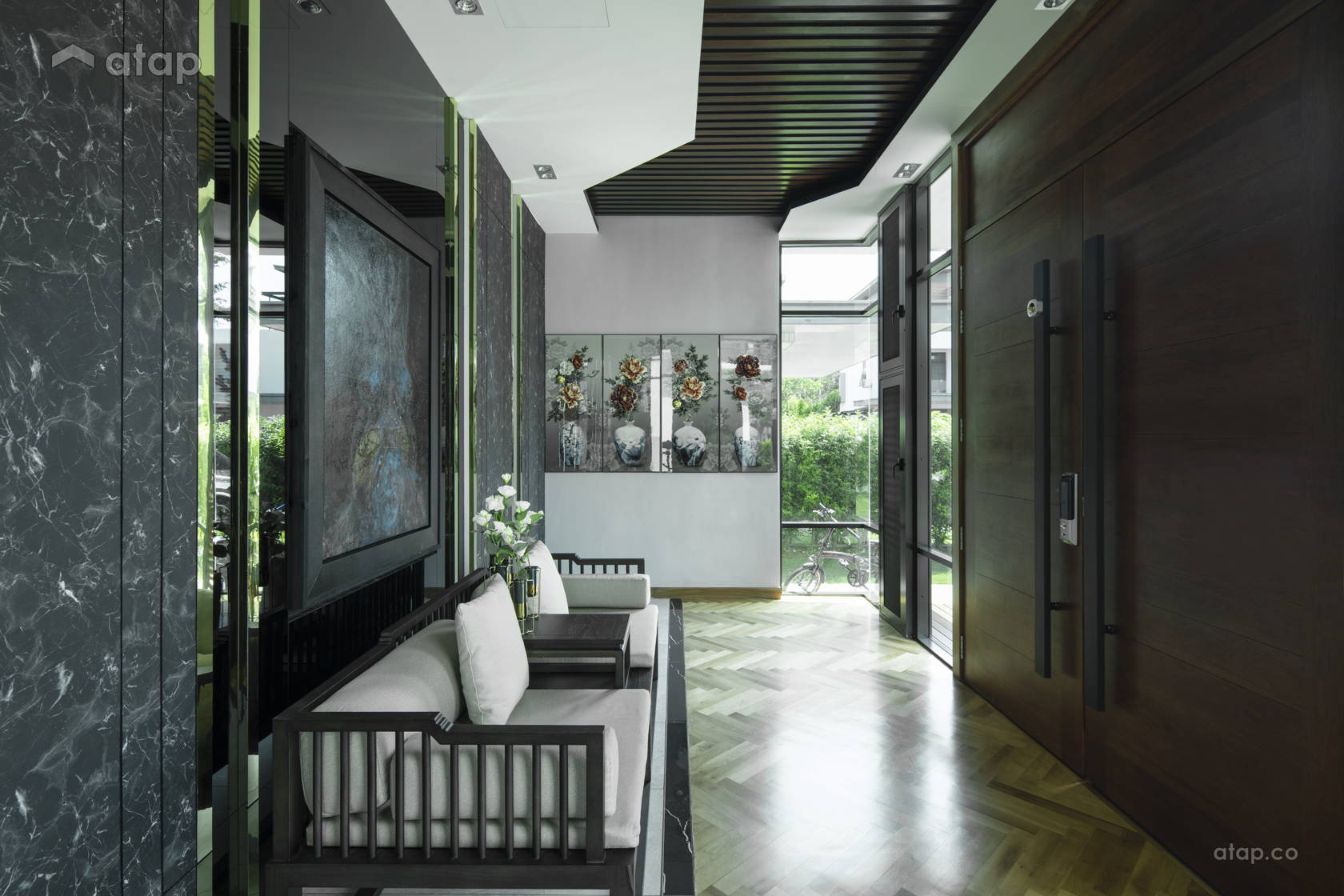 Asian Modern Foyer bungalow design ideas & photos Malaysia | Atap.co