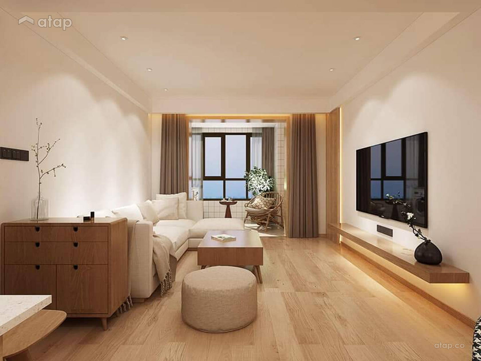 Asian Living Room condominium design ideas & photos Malaysia | Atap.co
