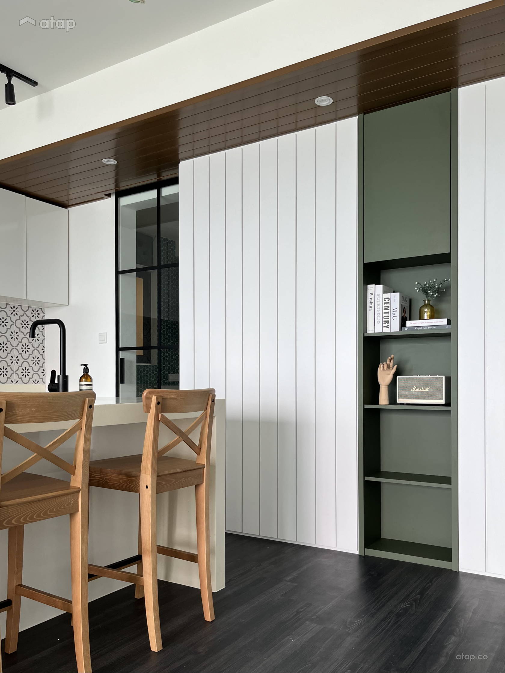 Country Scandinavian Dining Room condominium design ideas & photos ...