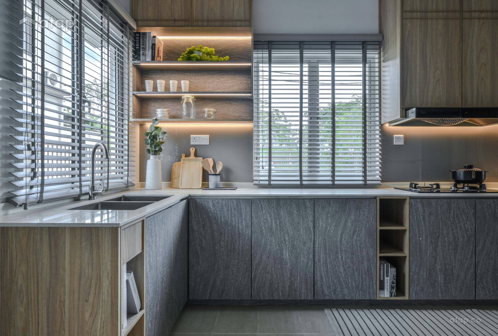 Zen Kitchen semi-detached design ideas & photos Malaysia | Atap.co