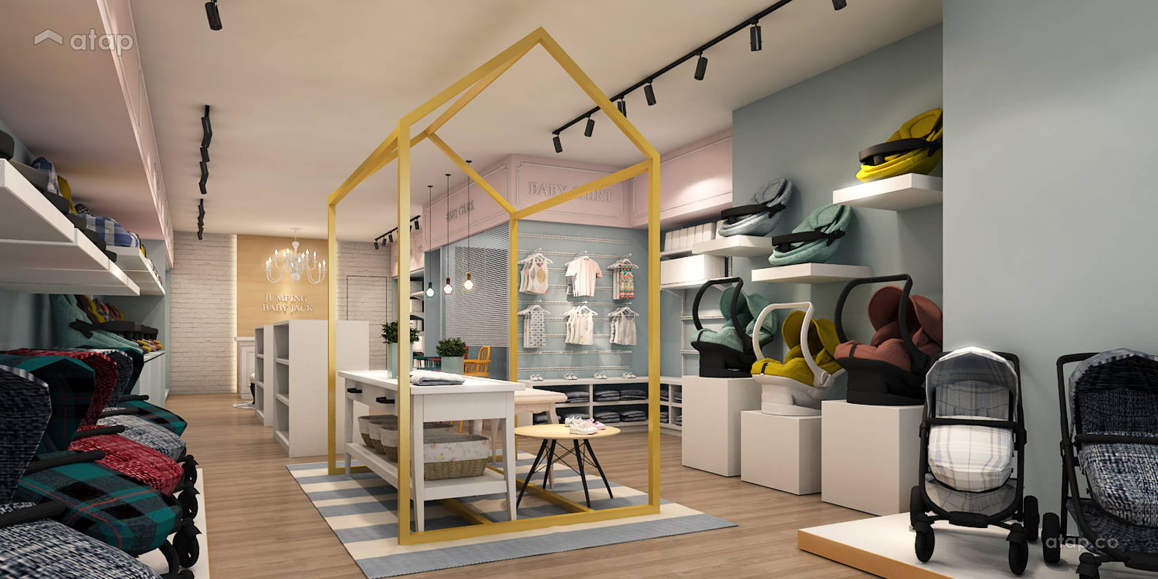 Classic Minimalistic Retail shophouse design ideas & photos Malaysia ...