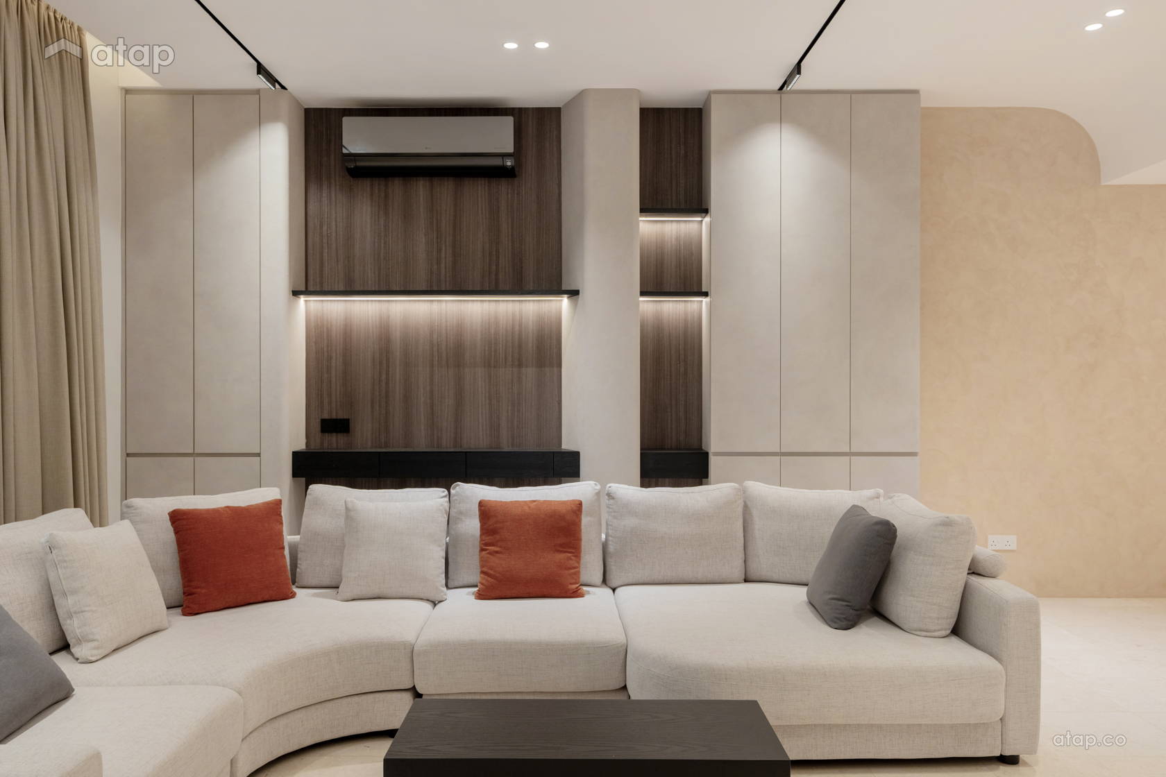 Minimalistic Scandinavian Living Room condominium design ideas & photos ...