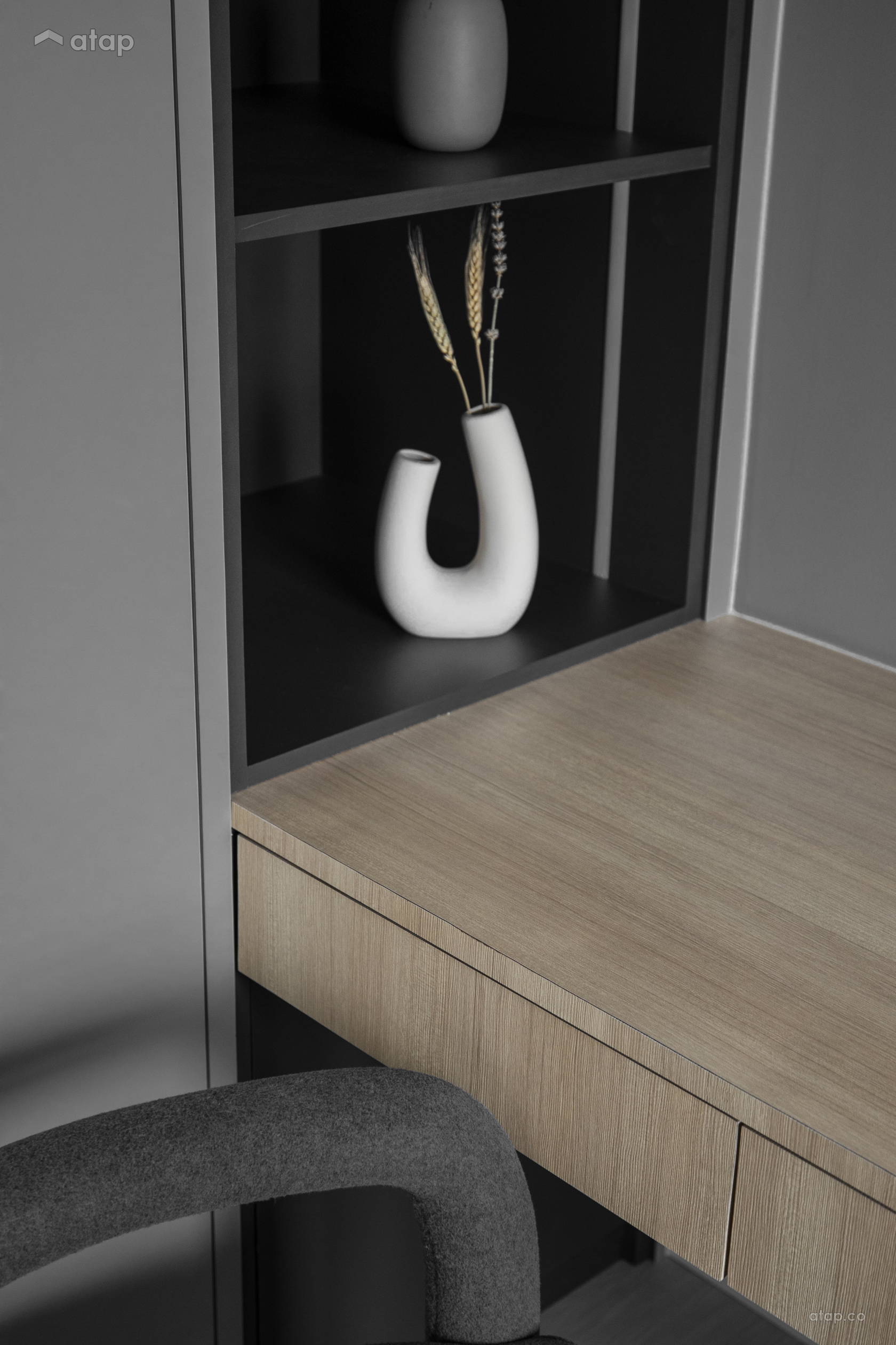Contemporary Minimalistic Study Room condominium design ideas & photos ...