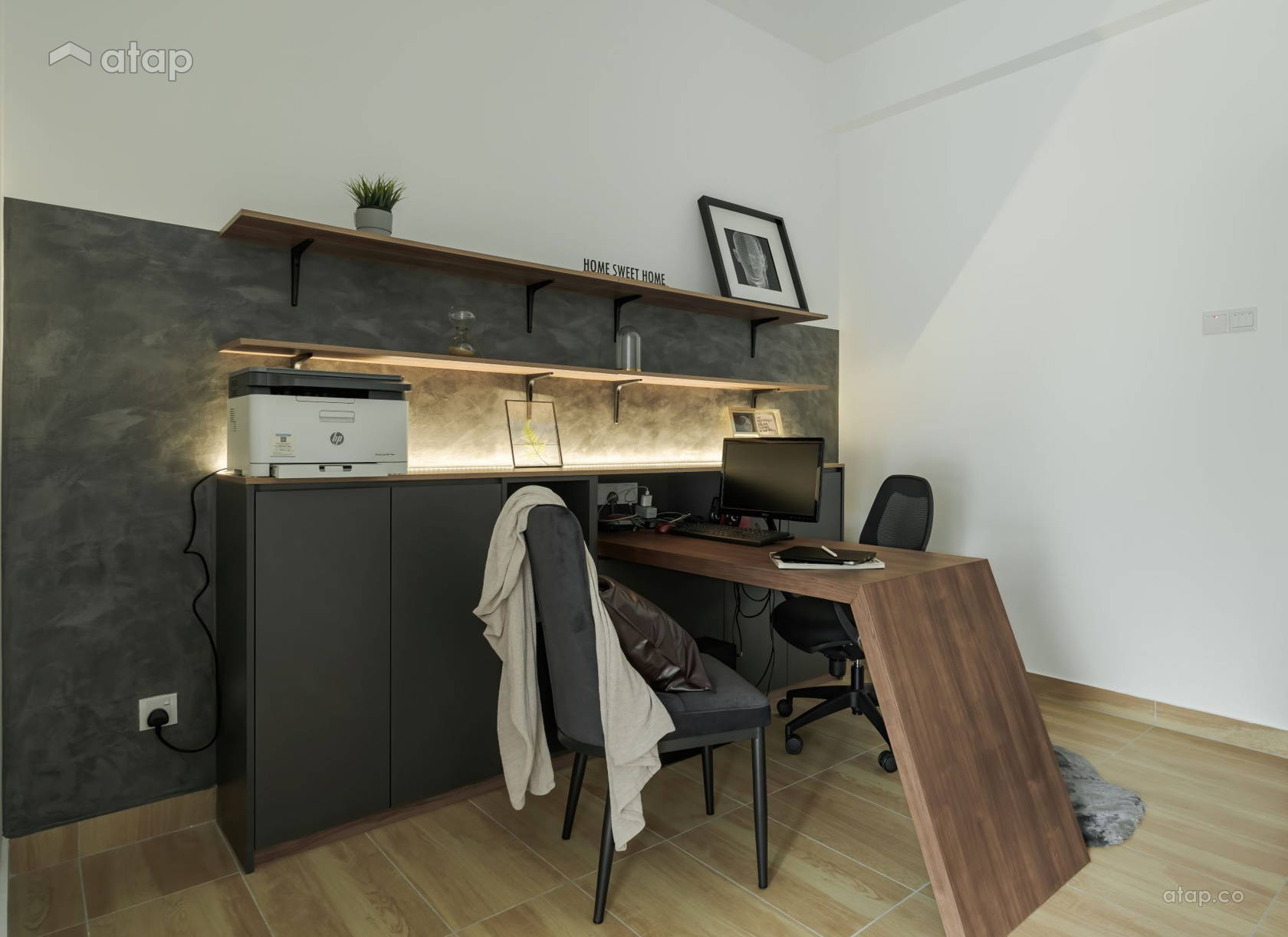 Contemporary Industrial Study Room terrace design ideas & photos ...