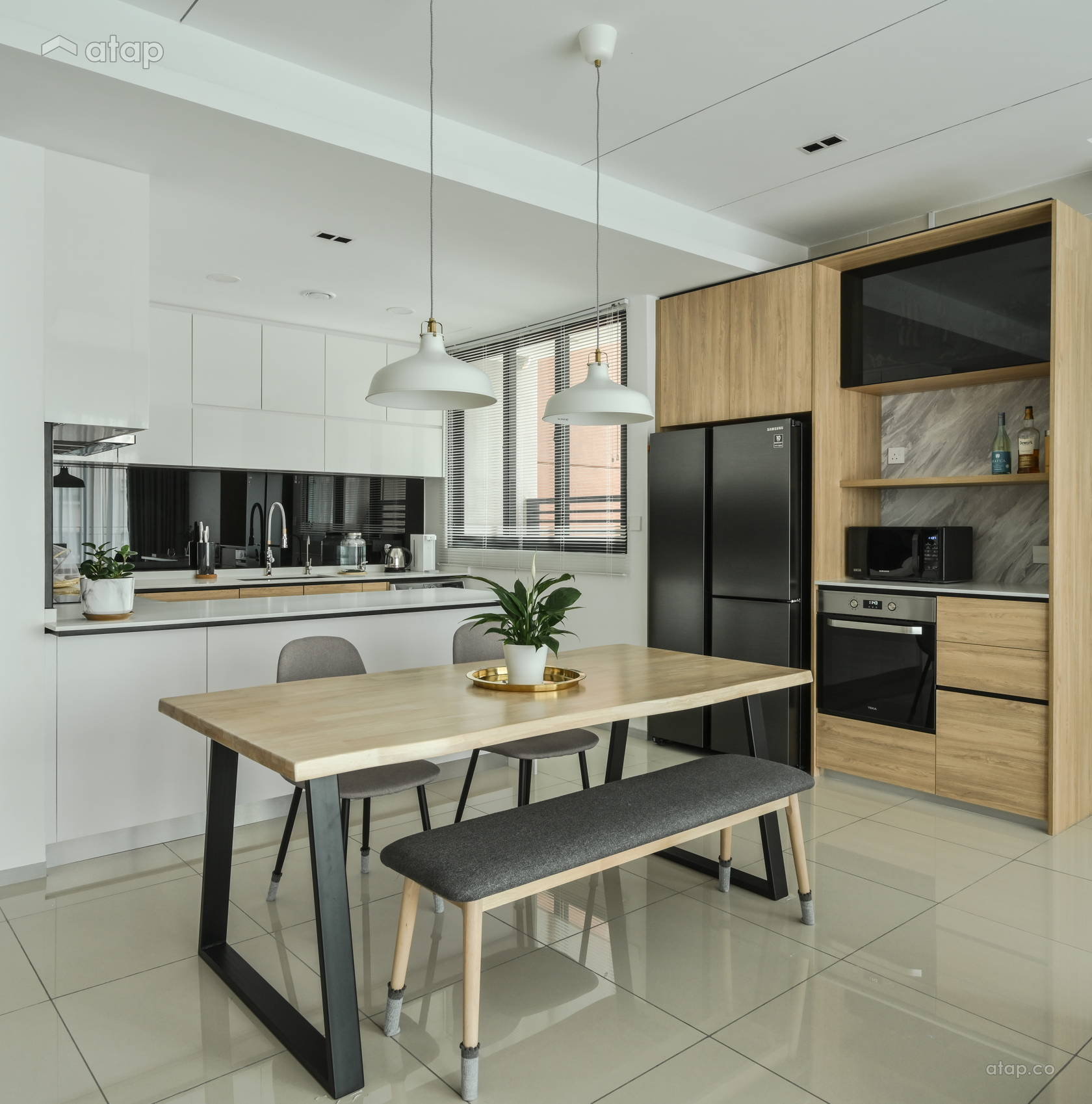 Contemporary Dining Room Kitchen condominium design ideas & photos ...