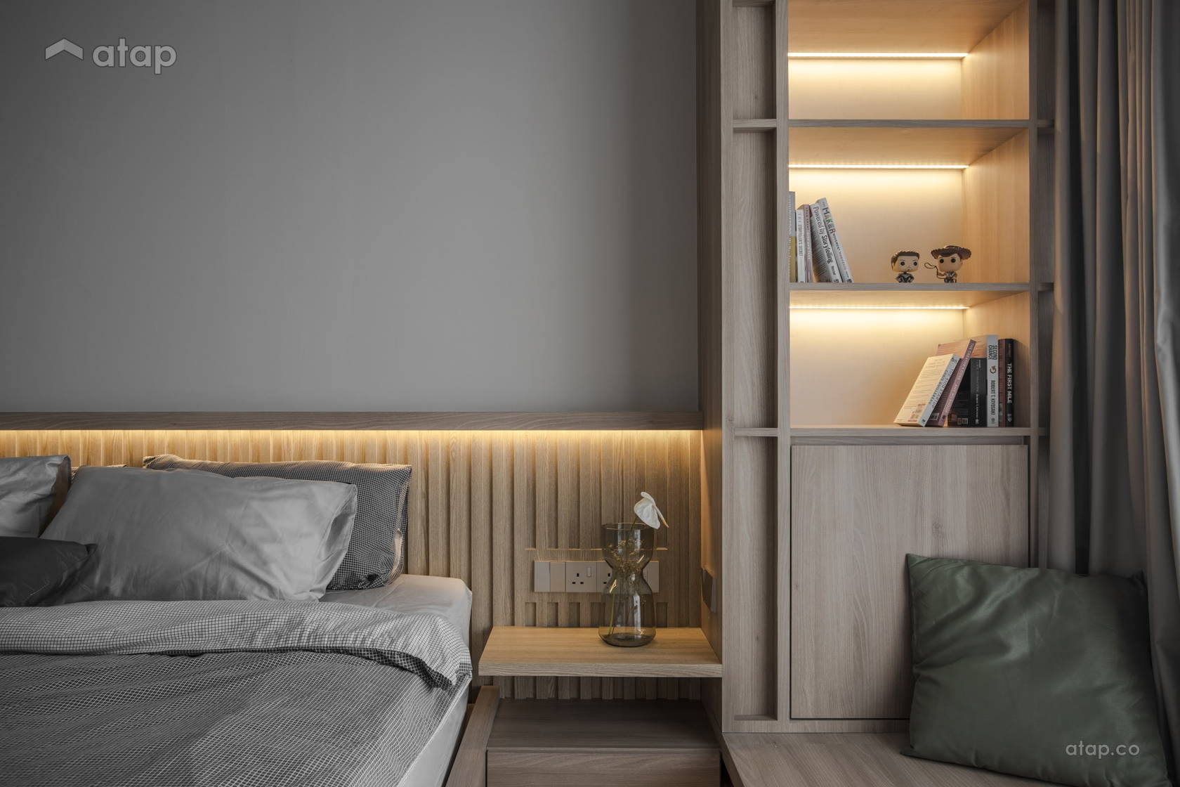Zen Bedroom condominium design ideas & photos Malaysia | Atap.co