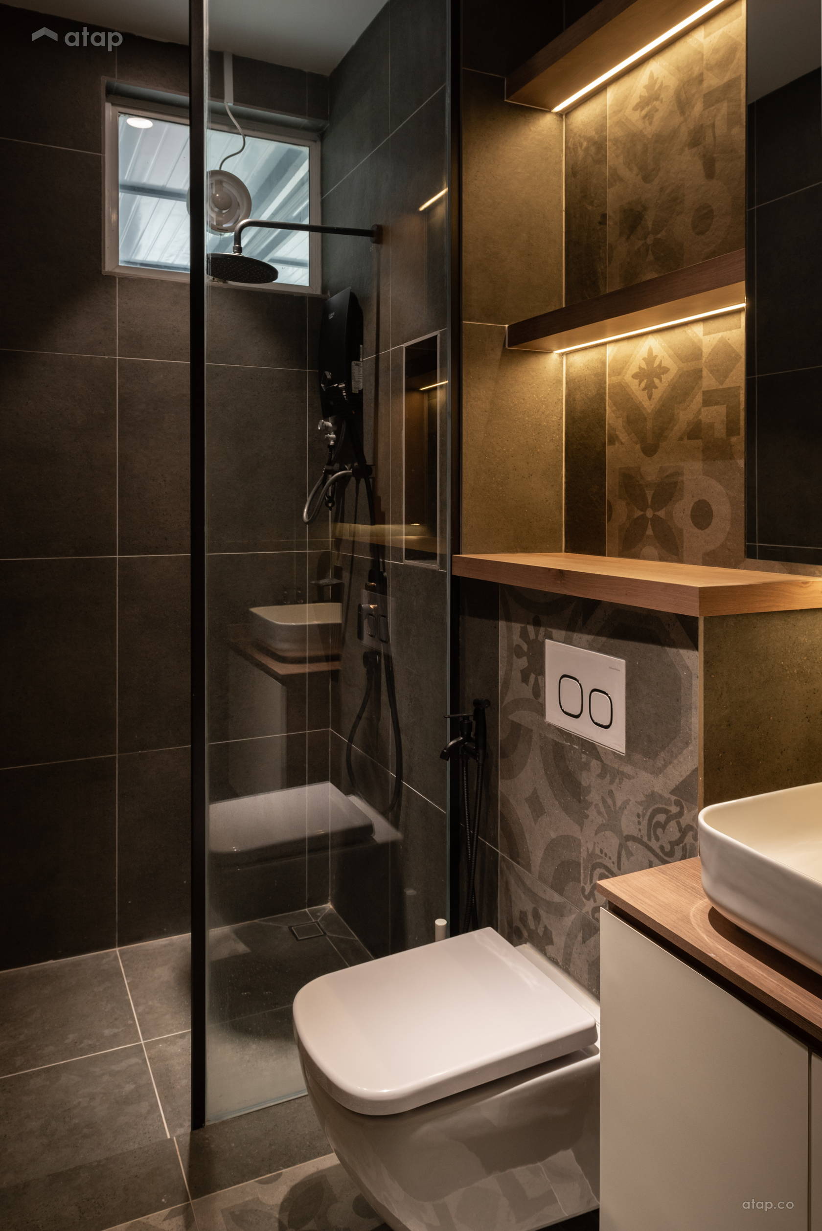 Minimalistic Rustic Bathroom terrace design ideas & photos Malaysia ...