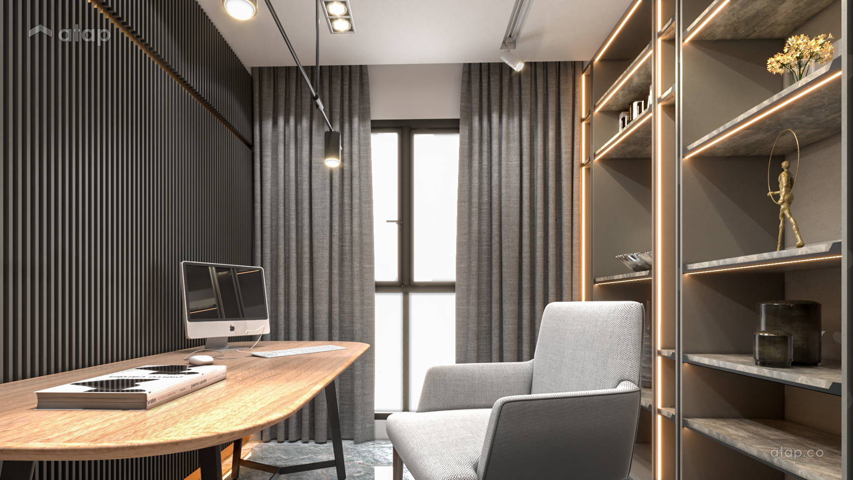 Contemporary Modern Study Room condominium design ideas & photos ...