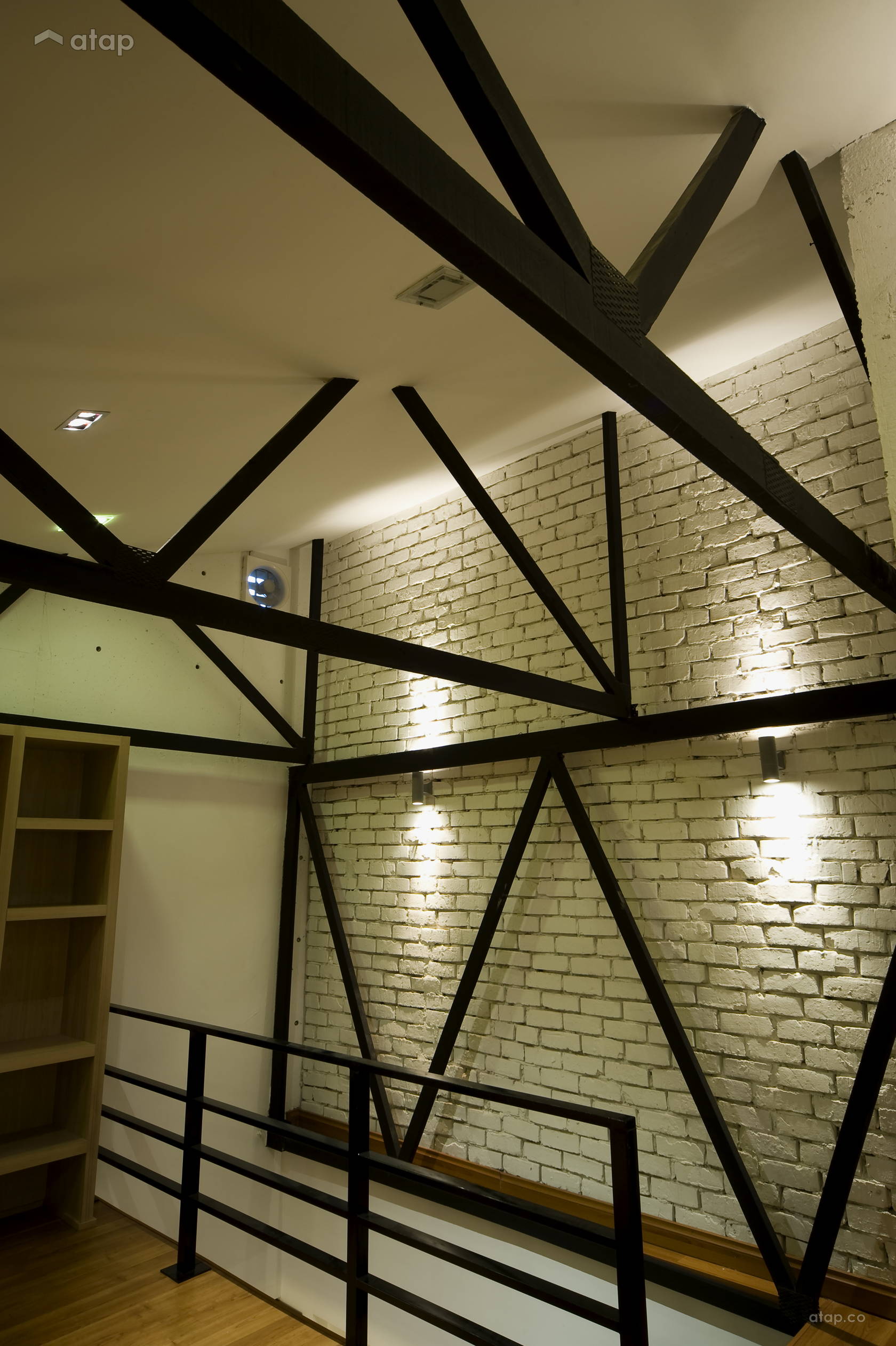 Industrial Rustic Study Room condominium design ideas & photos Malaysia ...