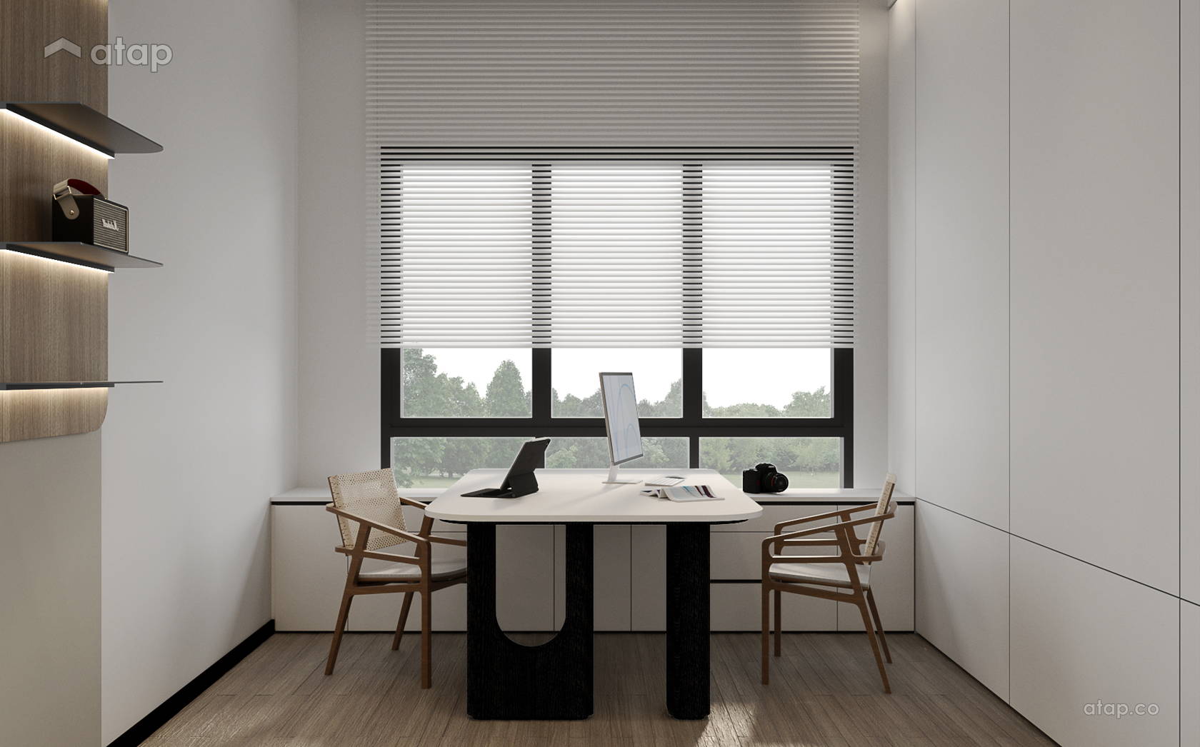 Modern Zen Study Room terrace design ideas & photos Malaysia | Atap.co