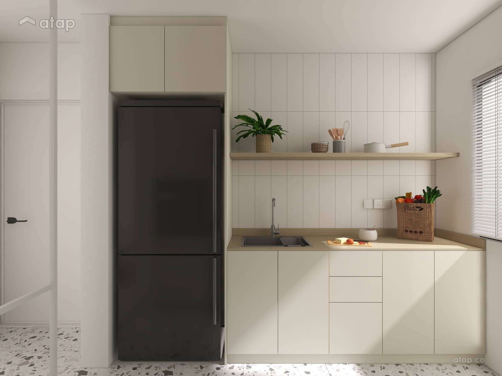 Minimalistic Kitchen condominium design ideas & photos Malaysia | Atap.co