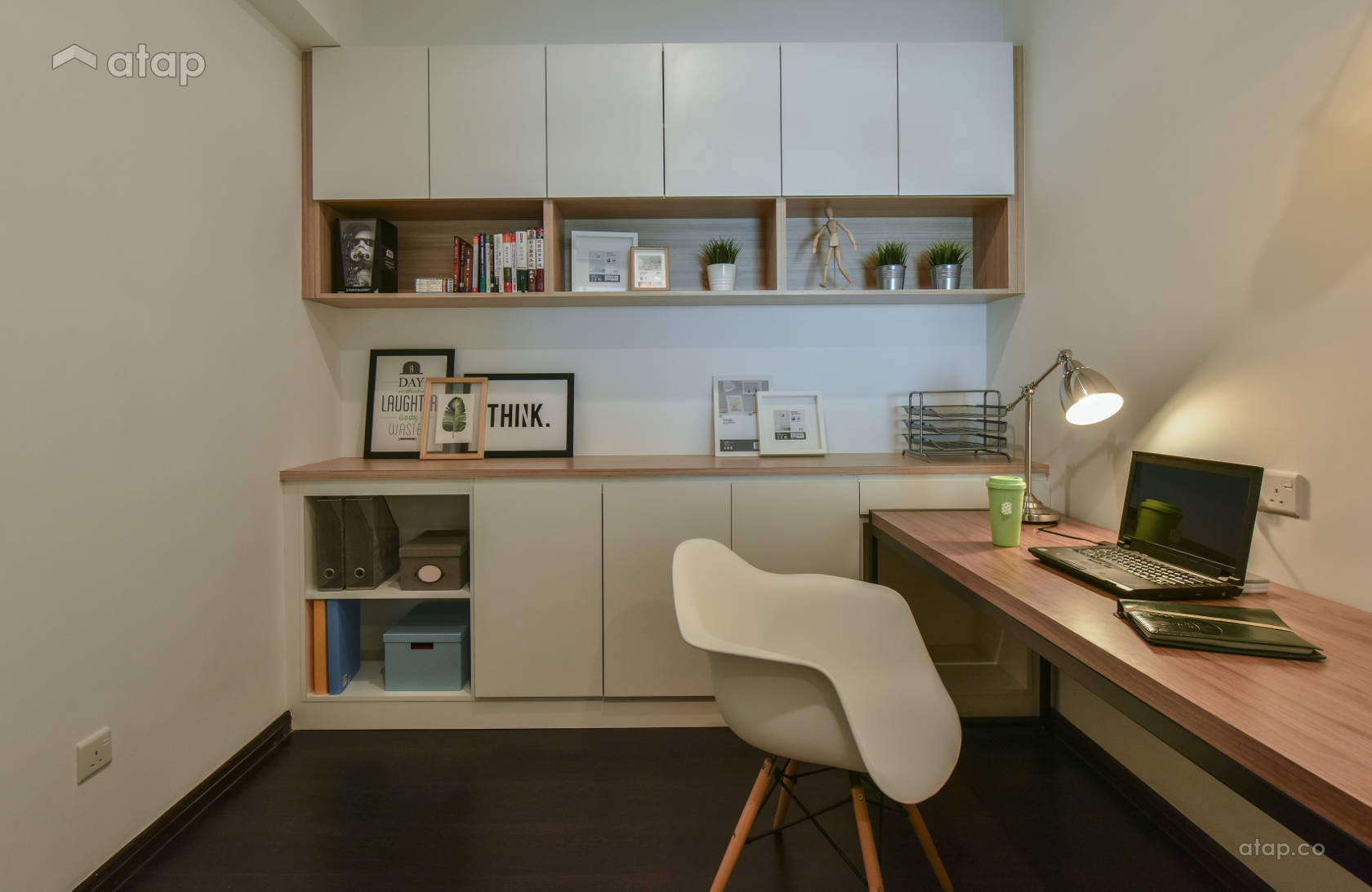 Minimalistic Scandinavian Study Room condominium design ideas & photos ...