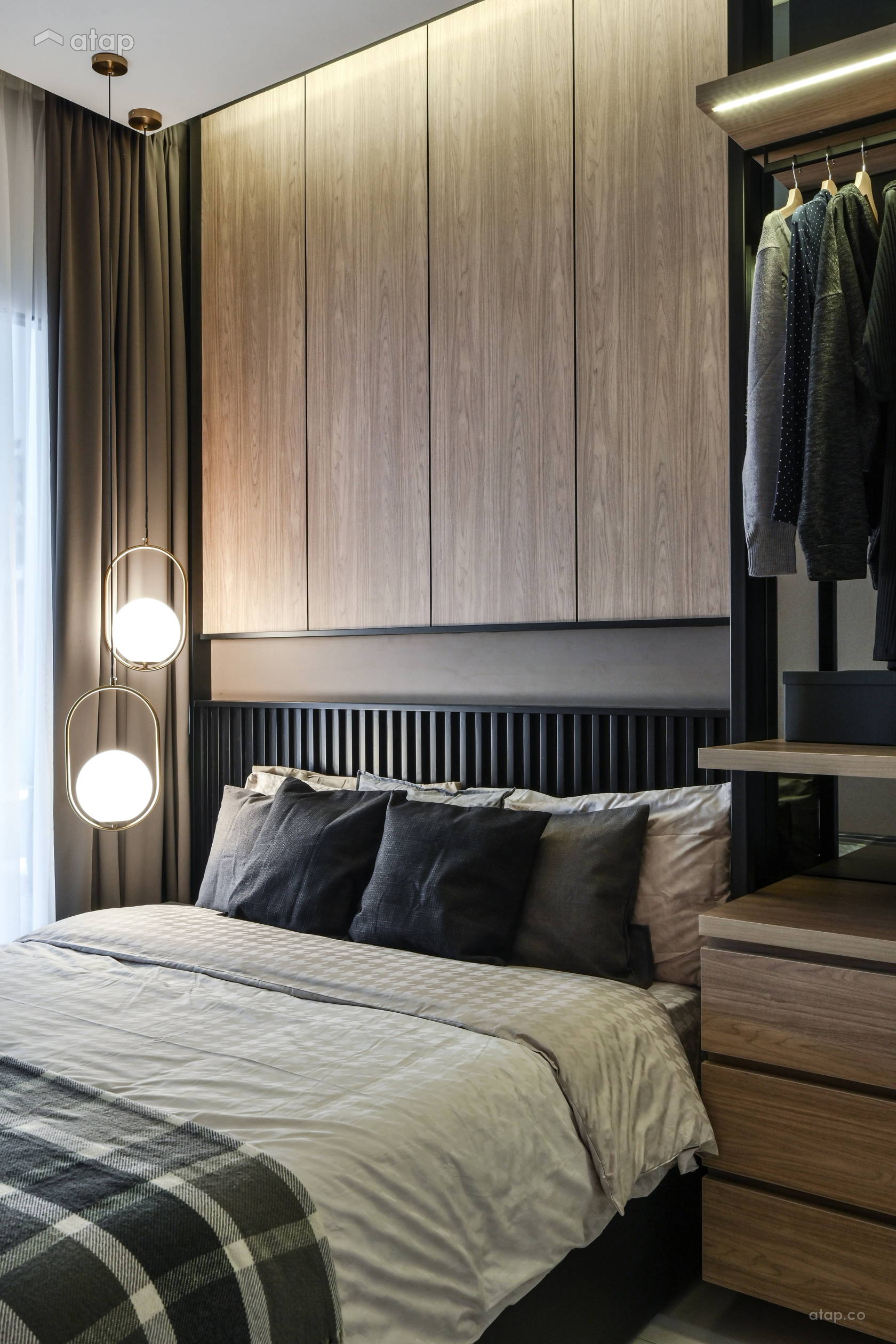 Contemporary Bedroom condominium design ideas & photos Malaysia | Atap.co