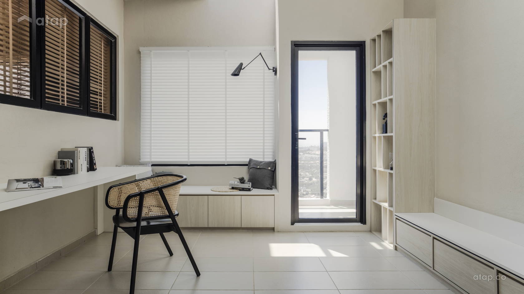 Minimalistic Scandinavian Study Room condominium design ideas & photos ...