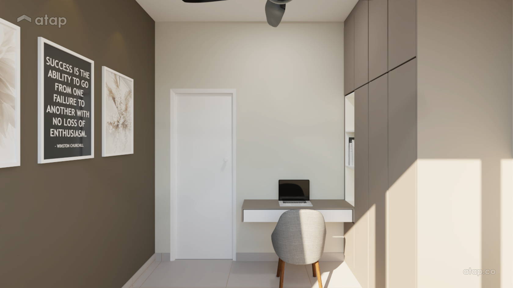 Modern Zen Study Room condominium design ideas & photos Malaysia | Atap.co