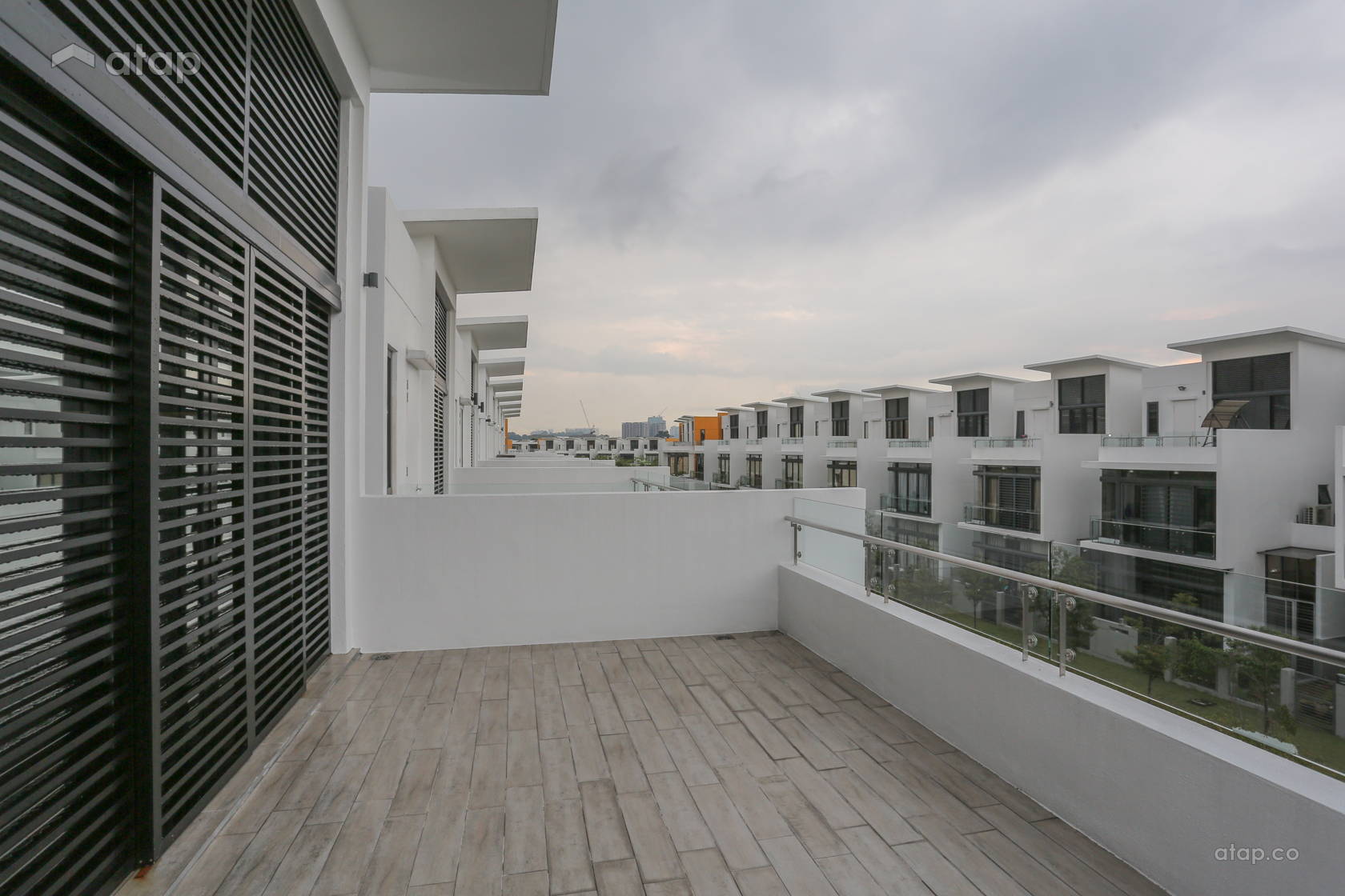 Contemporary Modern Balcony Exterior semi-detached design ideas ...