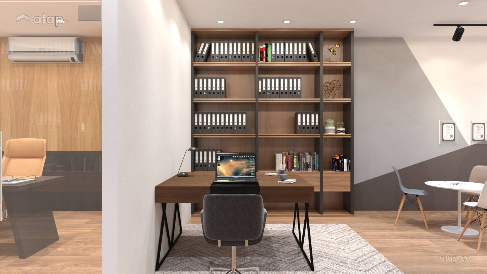 Modern Office shophouse design ideas & photos Malaysia | Atap.co