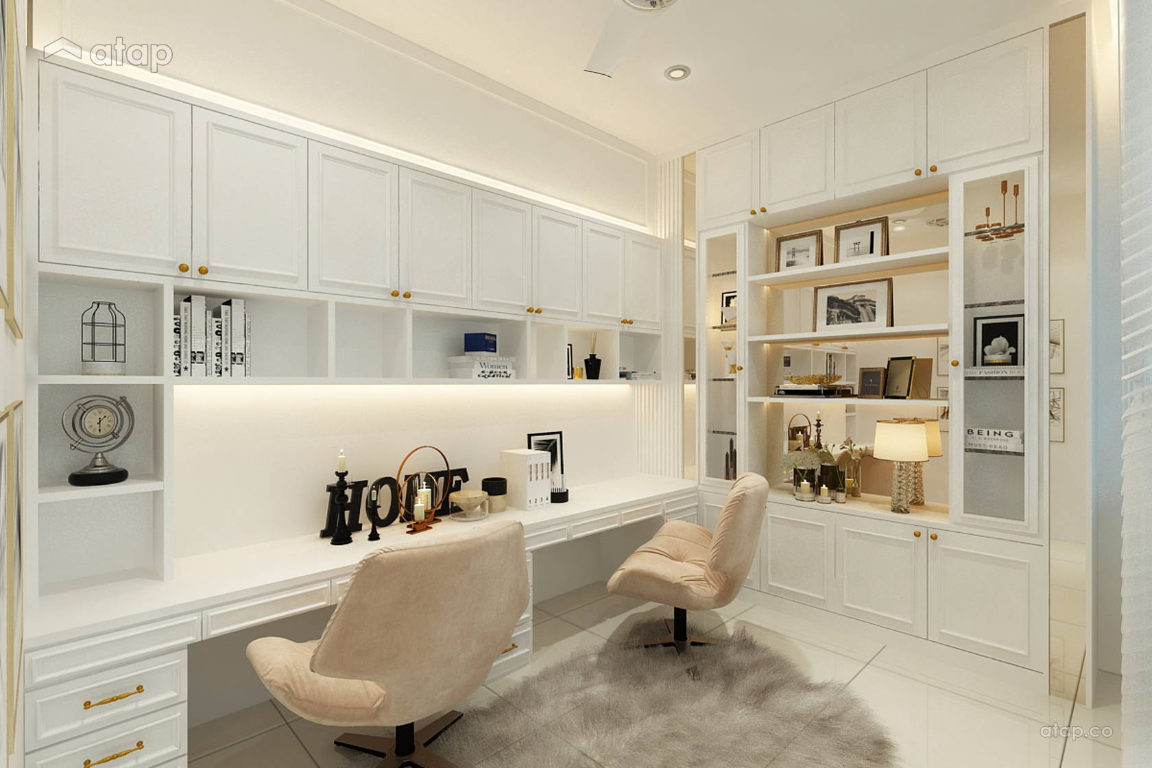 Classic Modern Study Room semi-detached design ideas & photos Malaysia ...