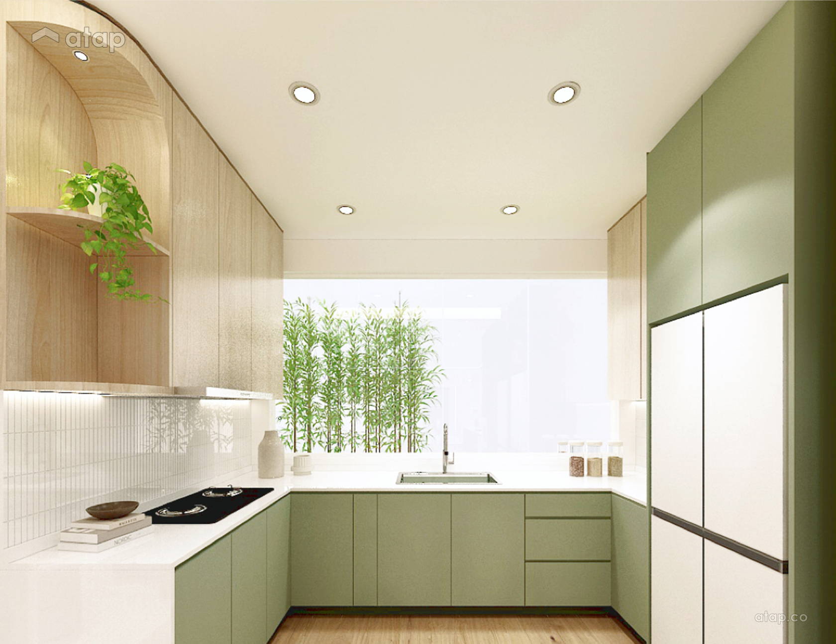 Contemporary Kitchen semi-detached design ideas & photos Malaysia | Atap.co