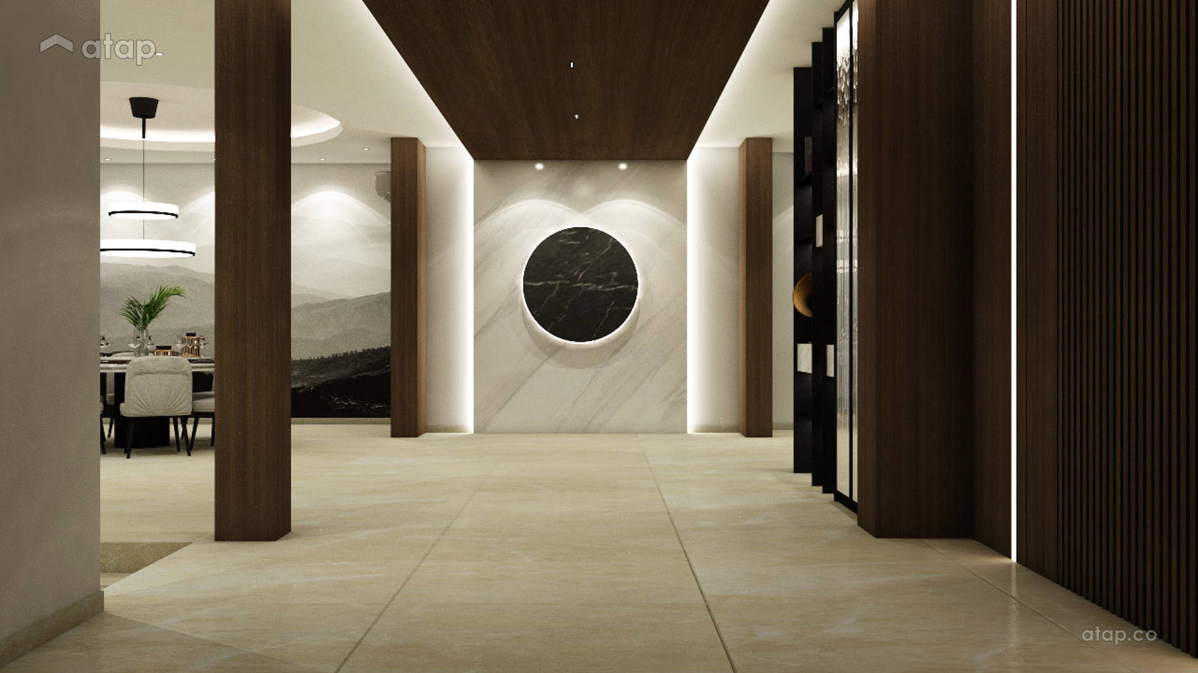Modern Foyer bungalow design ideas & photos Malaysia | Atap.co