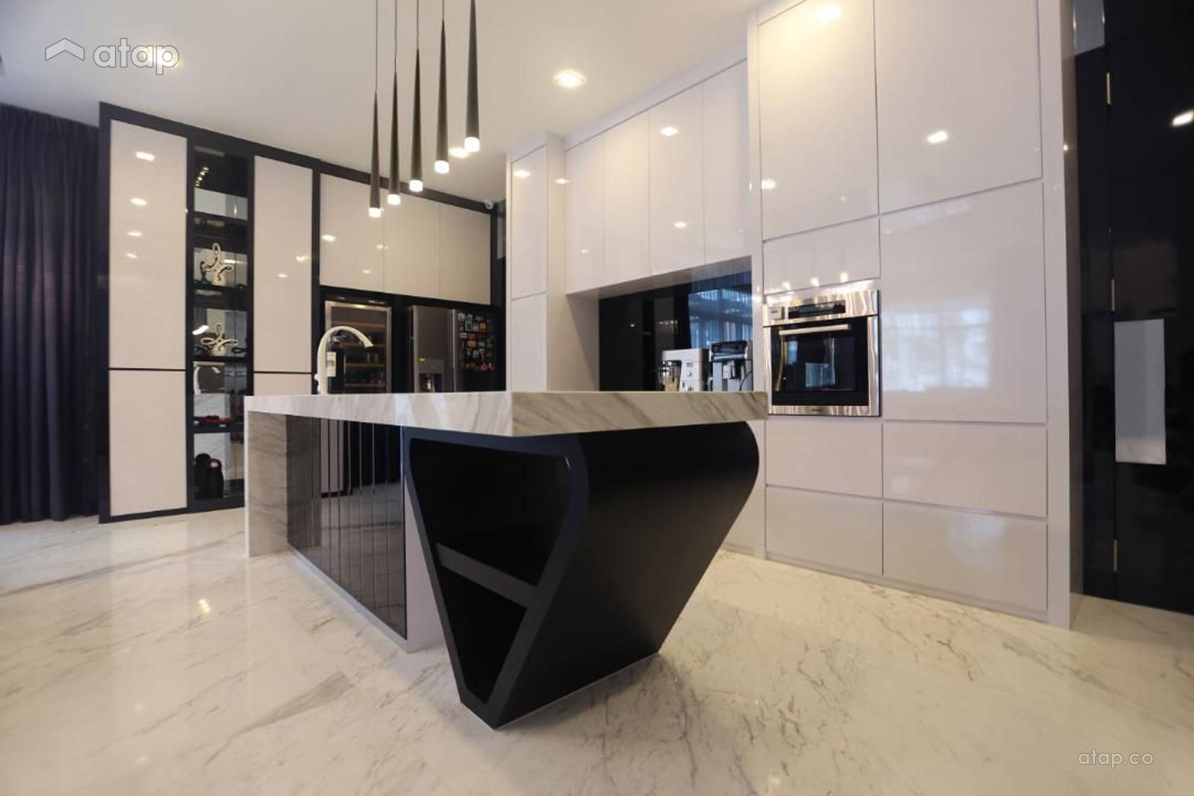 Contemporary Modern Kitchen semi-detached design ideas & photos ...