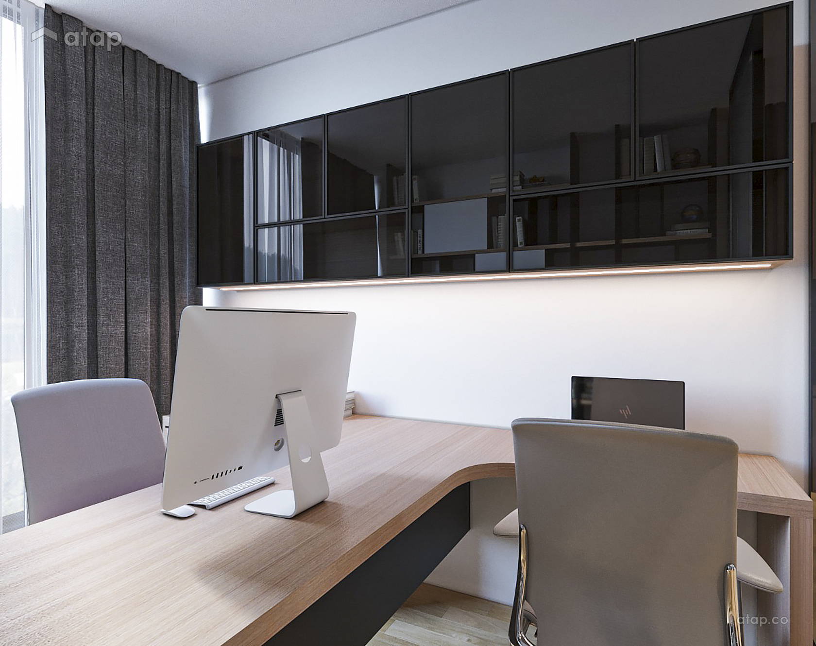 Contemporary Minimalistic Study Room condominium design ideas & photos ...