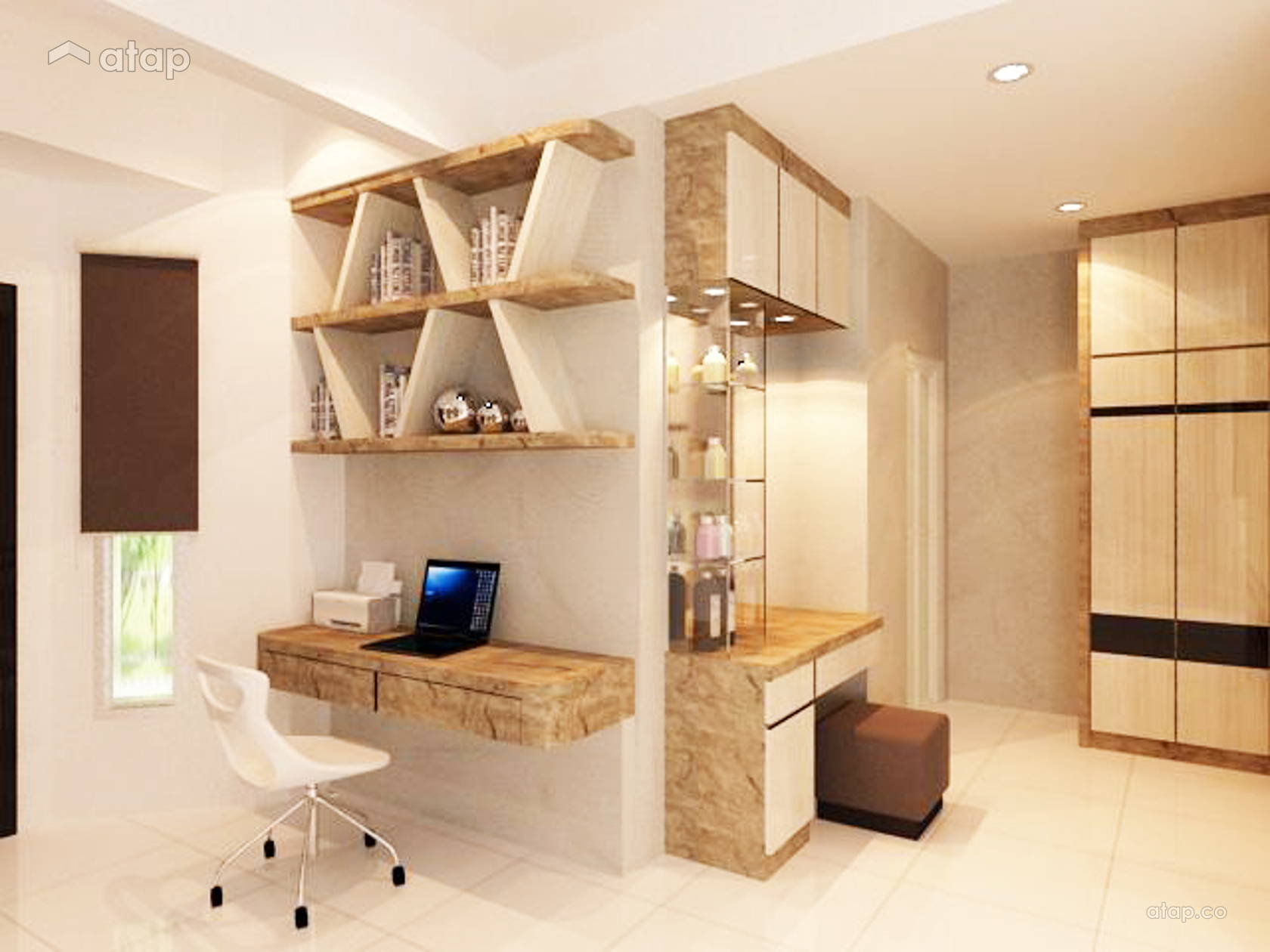 Modern Rustic Study Room terrace design ideas & photos Malaysia | Atap.co