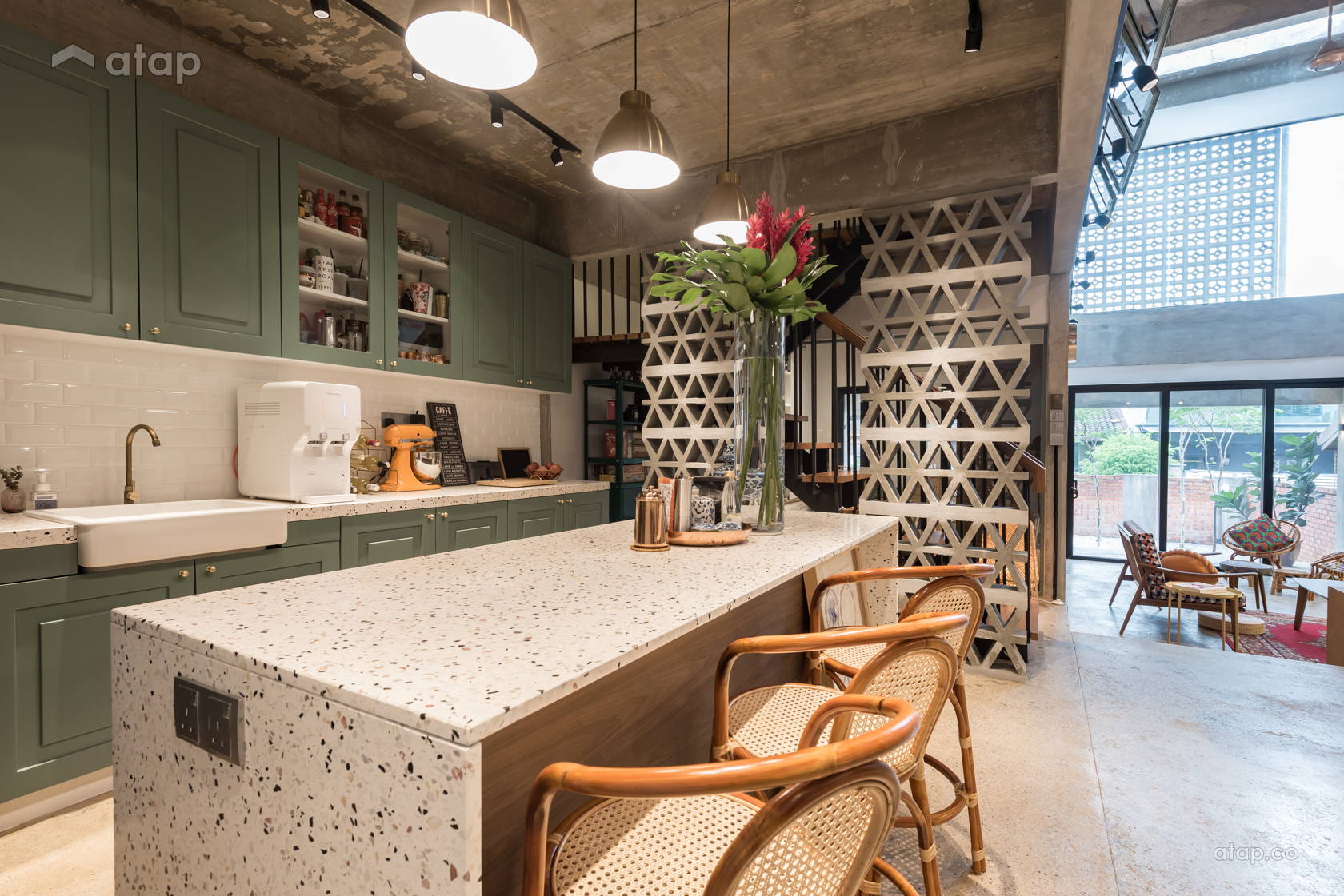 Contemporary Vintage Kitchen terrace design ideas & photos Malaysia ...