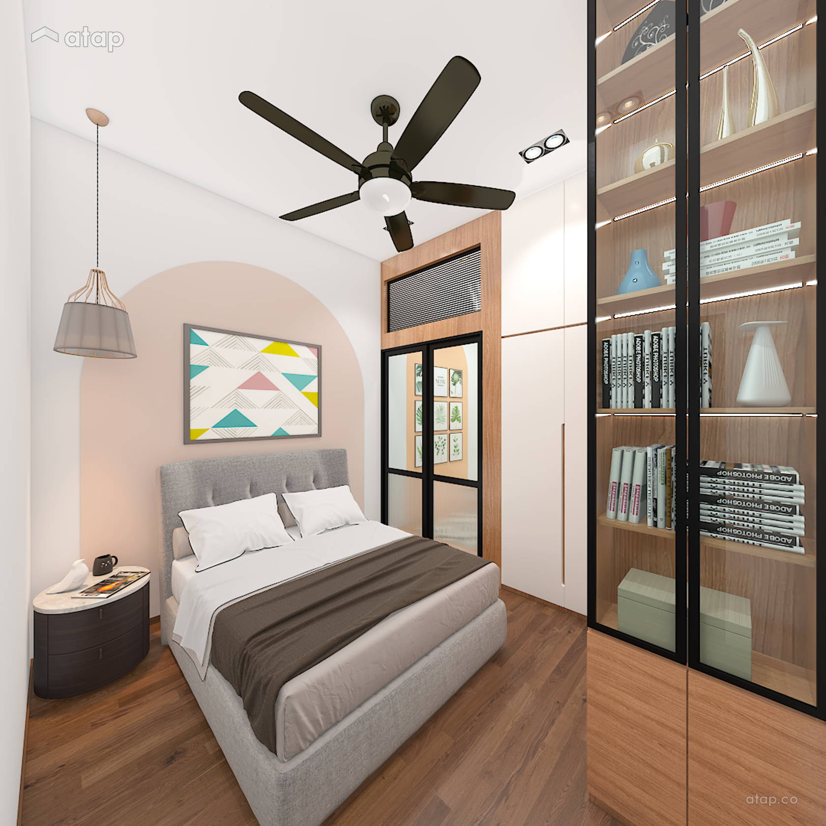 Modern Scandinavian Bedroom terrace design ideas & photos Malaysia ...